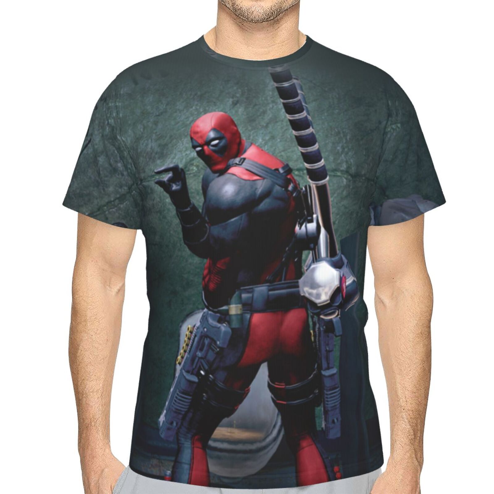 Deadpool 3d Graphic Print Shirts Casual Short Sleeve Tee Shirts Top For Mens - Walmart.com