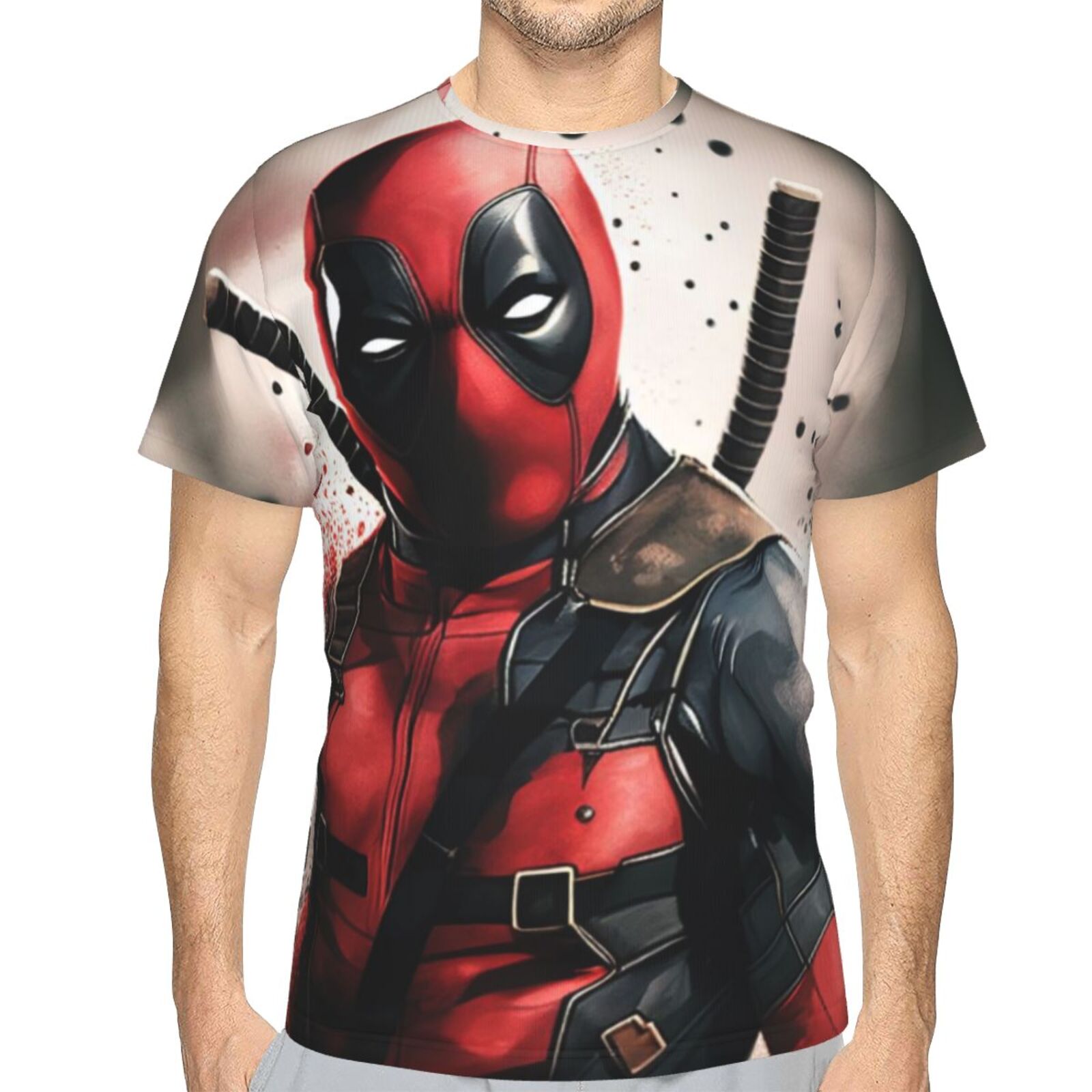 Deadpool 3d Graphic Print Shirts Casual Short Sleeve Tee Shirts Top For Mens - Walmart.com