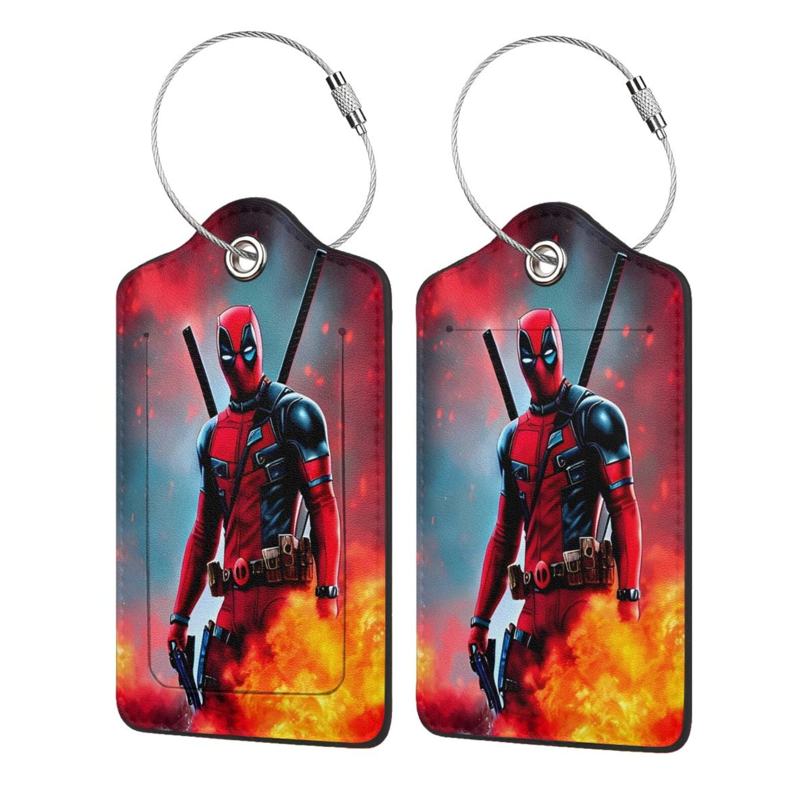 Deadpool 4 Luggage Tags for Suitcases Travel ID Identification Labels ...