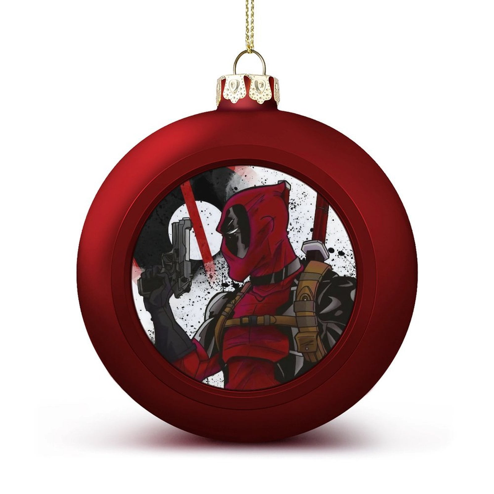 Deadpool 66 Christmas Large Ball Ornaments for Tree Decorations ...