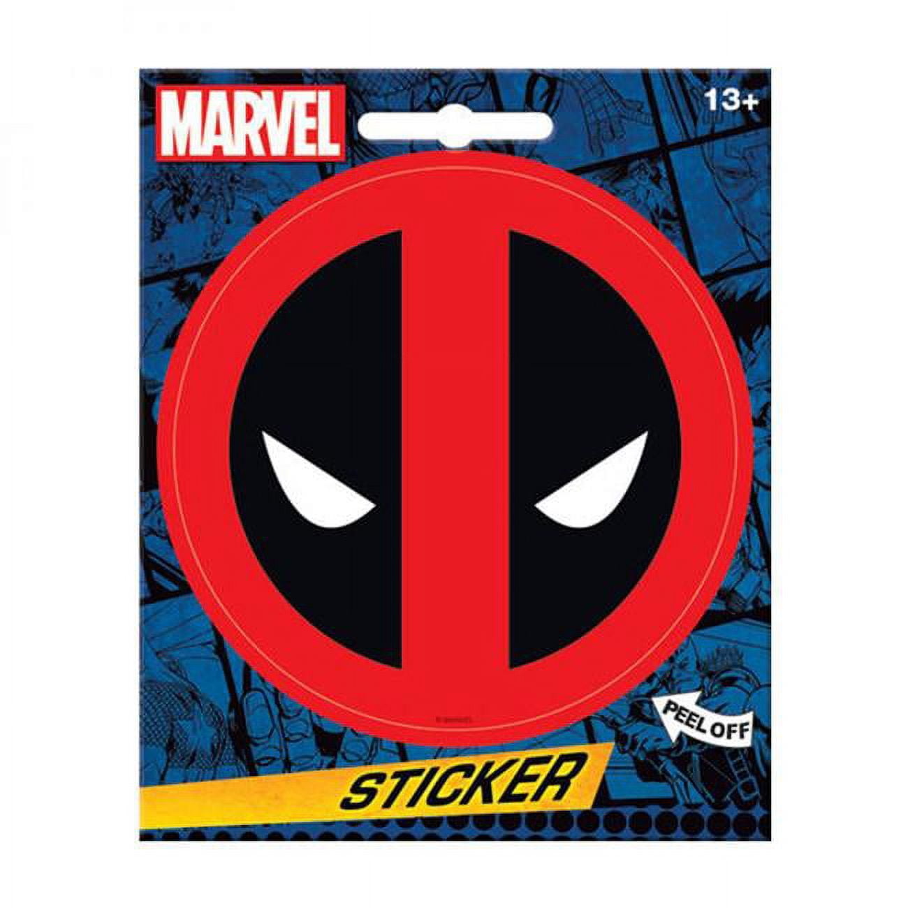 Deadpool 805431 Deadpool Mask Logo Sticker - Walmart.com