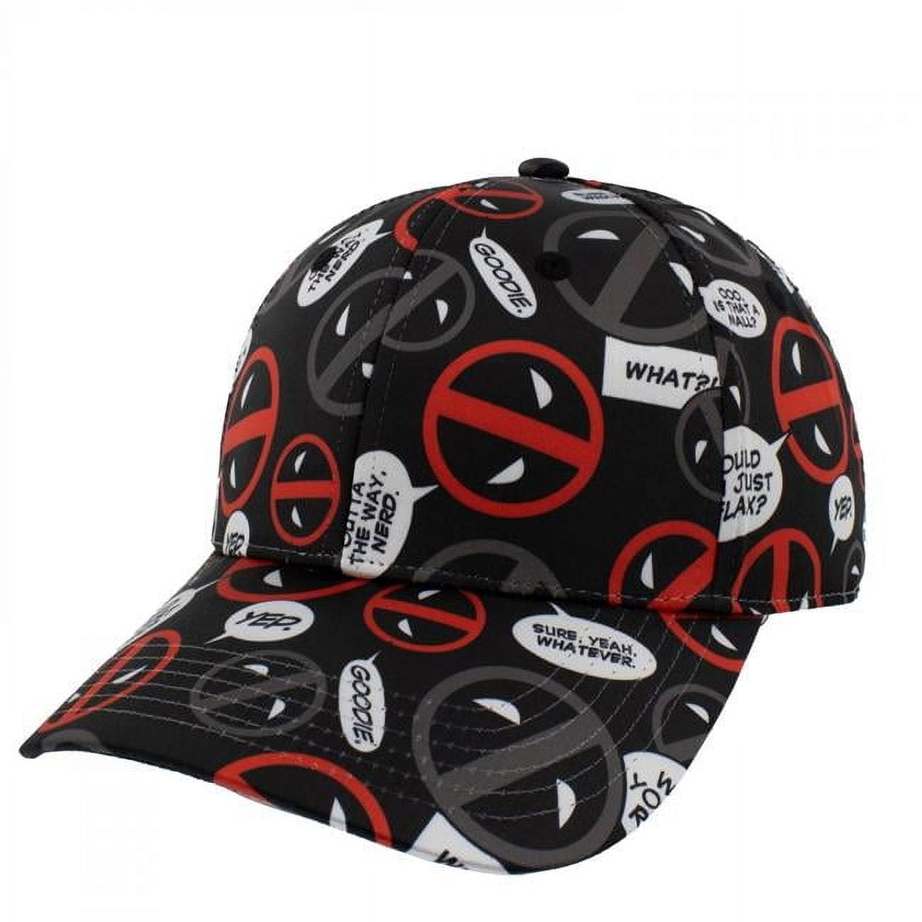 Deadpool 881223 Deadpool Logos & Quotes Collage Snapback Hat - Walmart.com