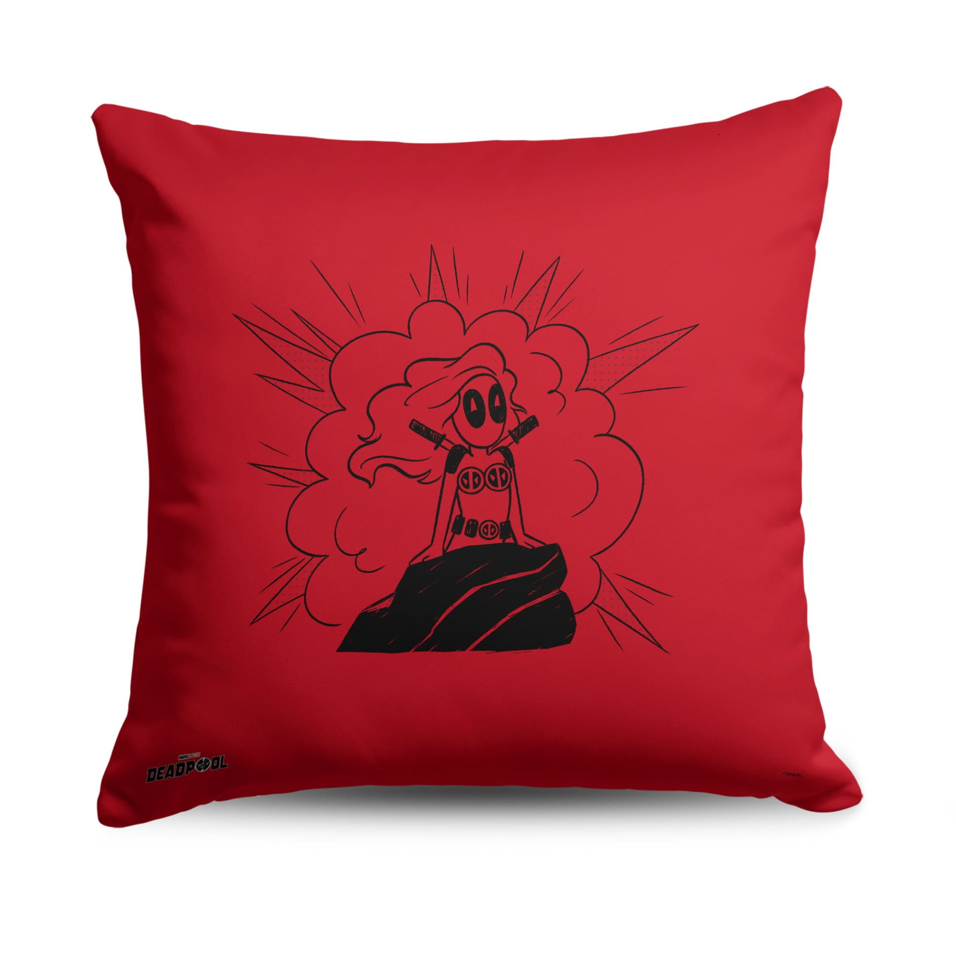 Marvel Deadpool 3 Whole New World Throw Pillow, 18 x 18 inches ...