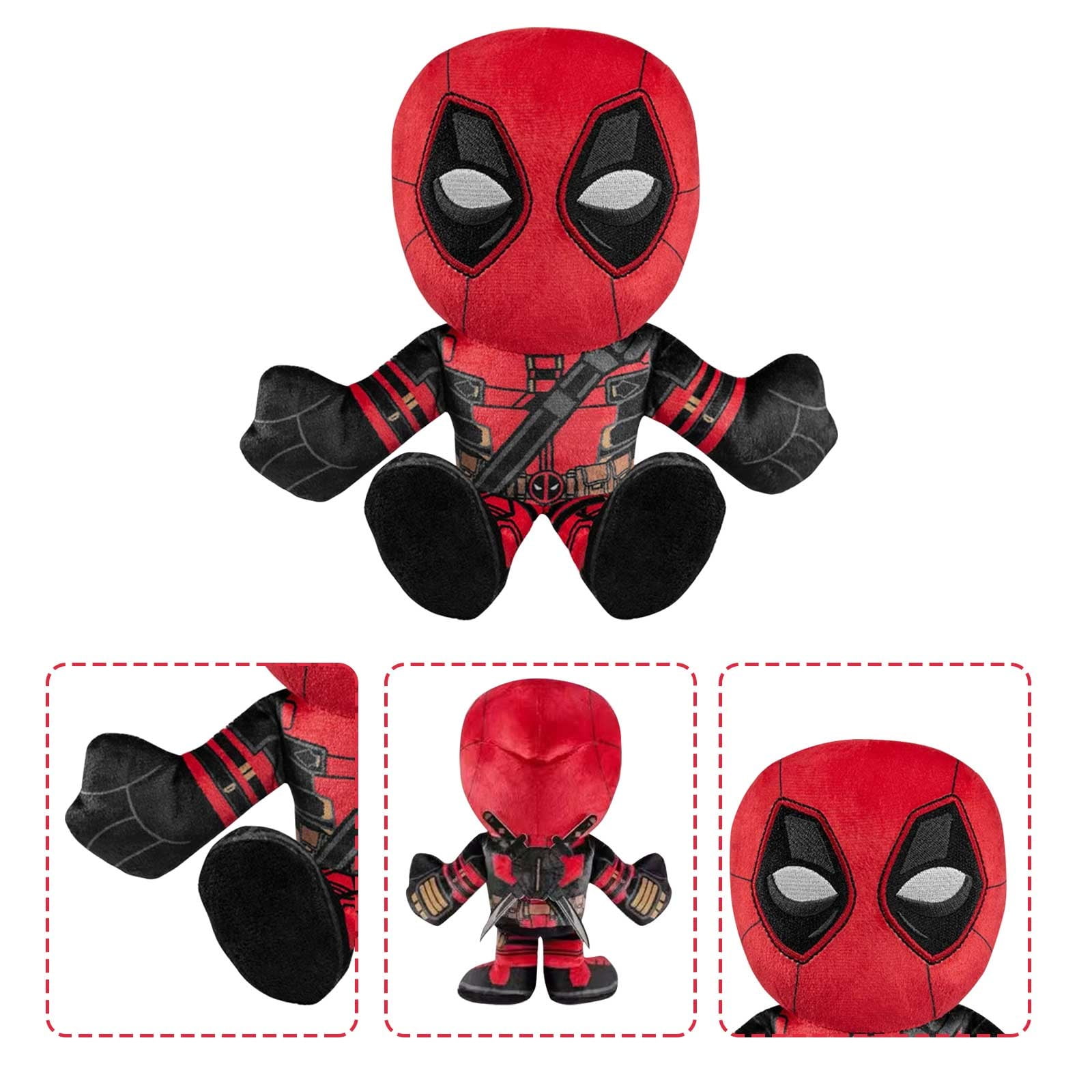 Deadpool Action Figure Deadpool Cute Plush Doll Toy Gift Cartoon Style ...