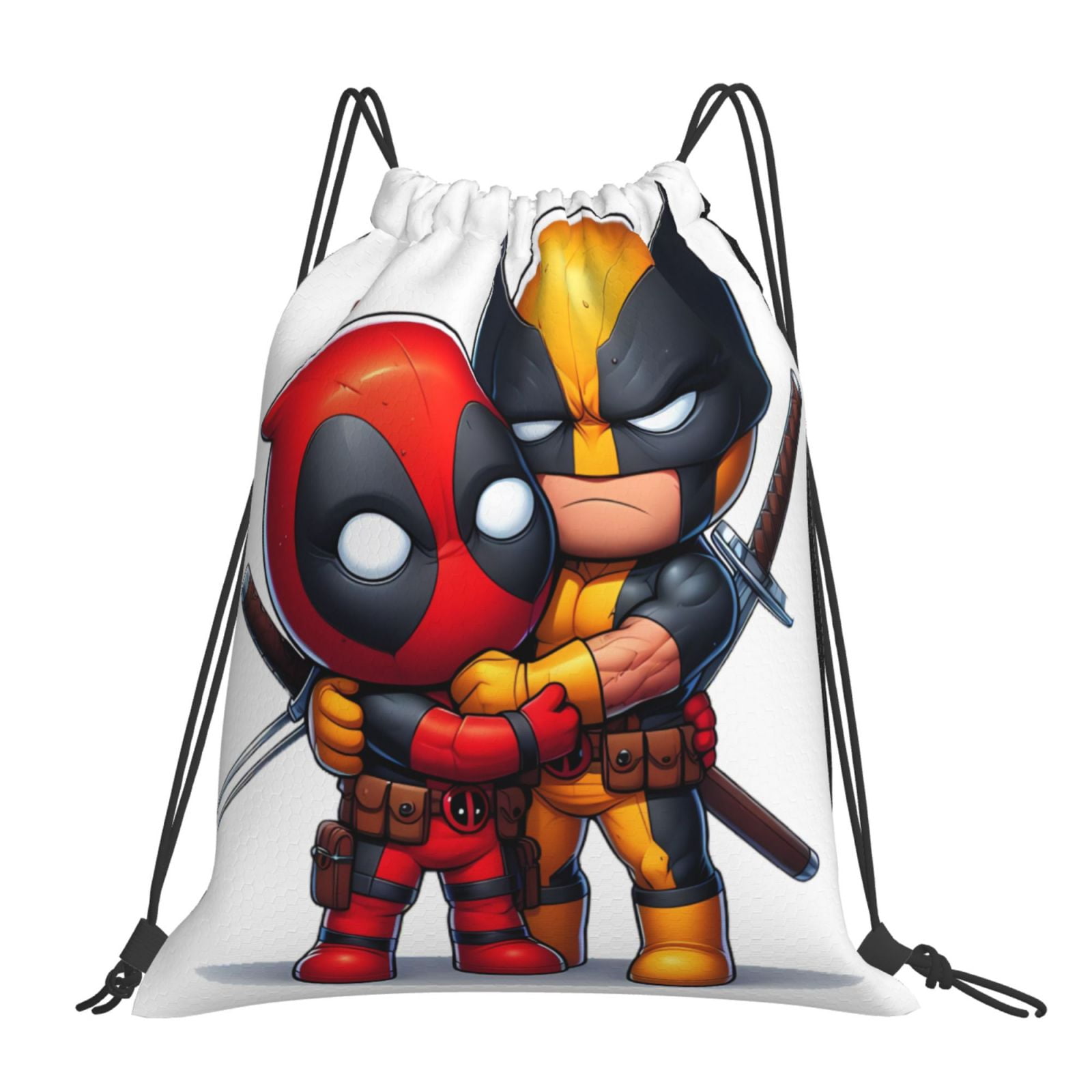 Deadpool And Wolverine Backpack Sports Gym Bag Lightweight Draw String ...