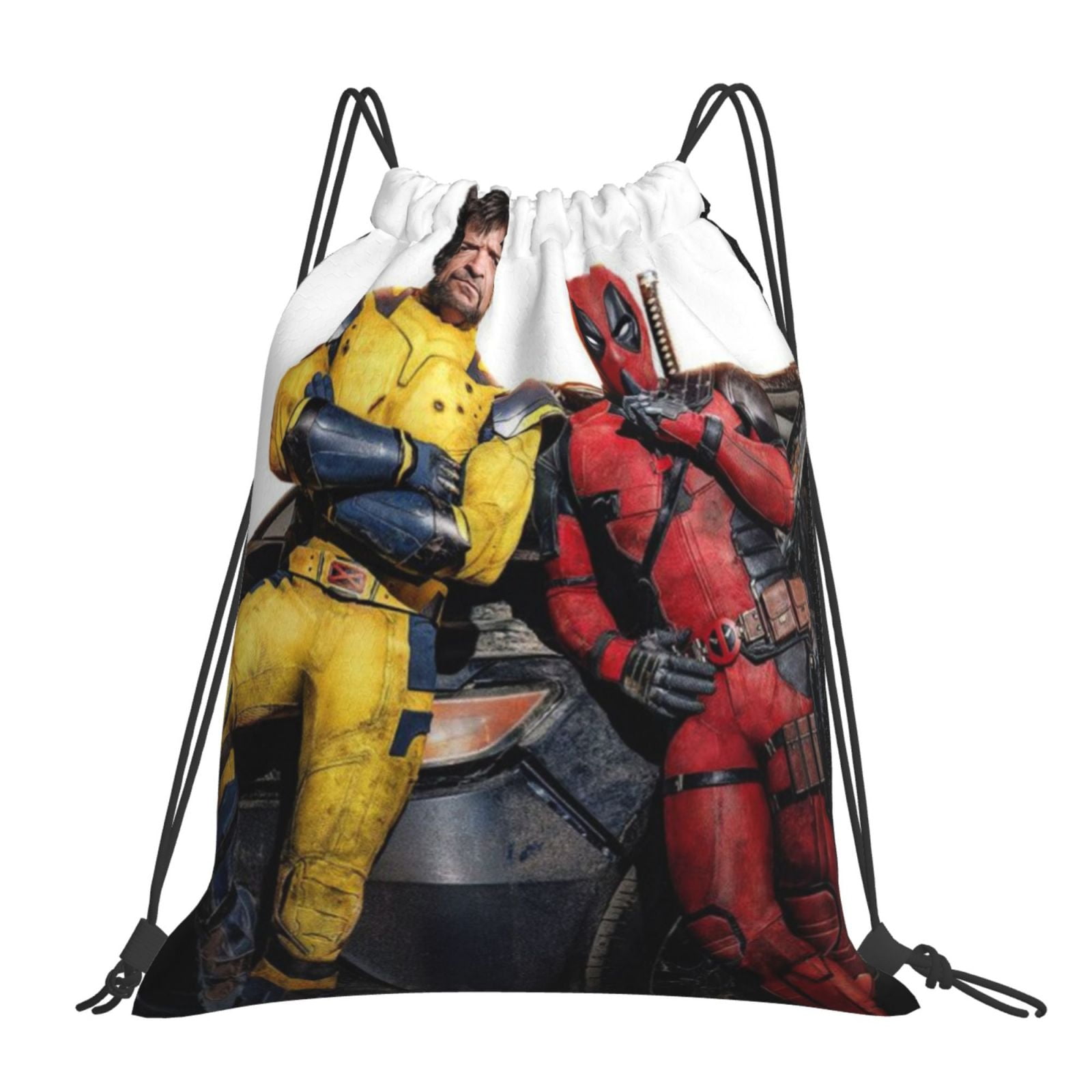 Deadpool And Wolverine Backpack Sports Gym Bag Lightweight Draw String ...