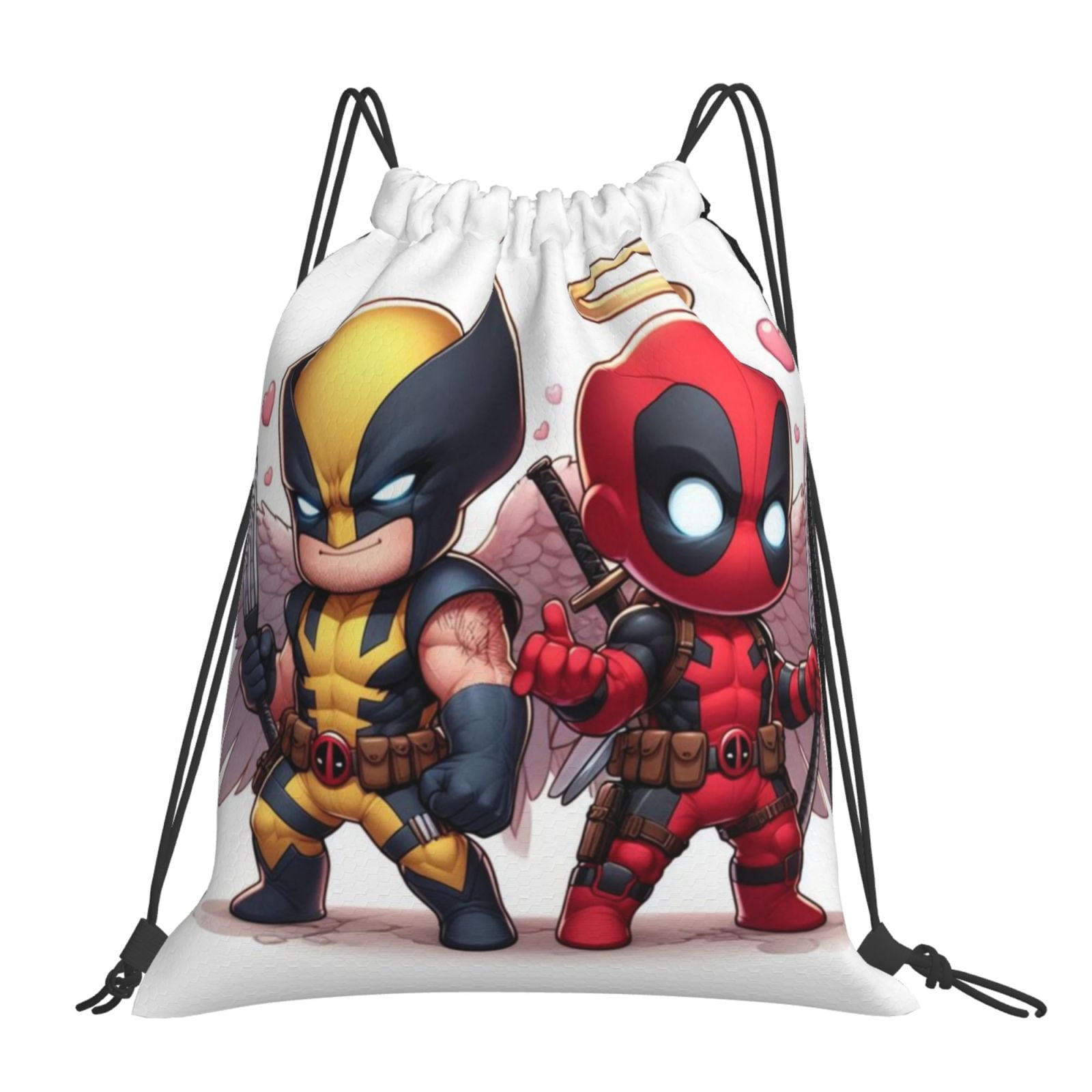 Deadpool And Wolverine Backpack Sports Gym Bag Lightweight Draw String ...