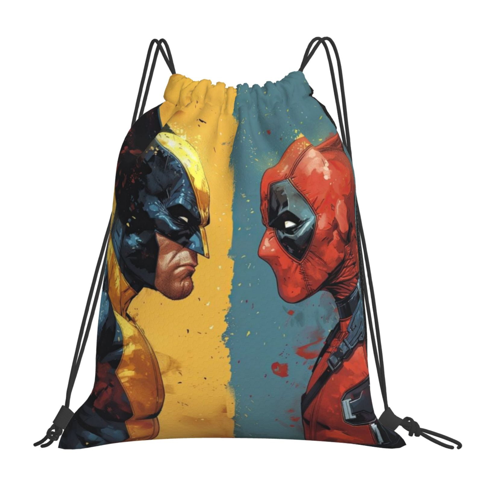 Deadpool And Wolverine Backpack Sports Gym Bag Lightweight Draw String ...
