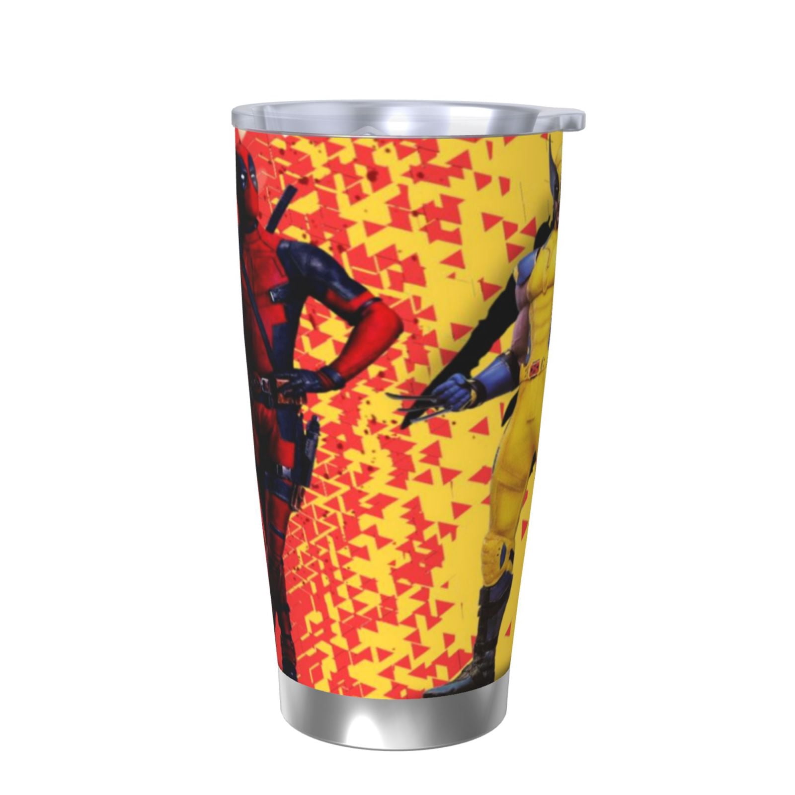 Deadpool And Wolverine Coffee Mug with Lid, 20 oz – Cupholder Friendly ...