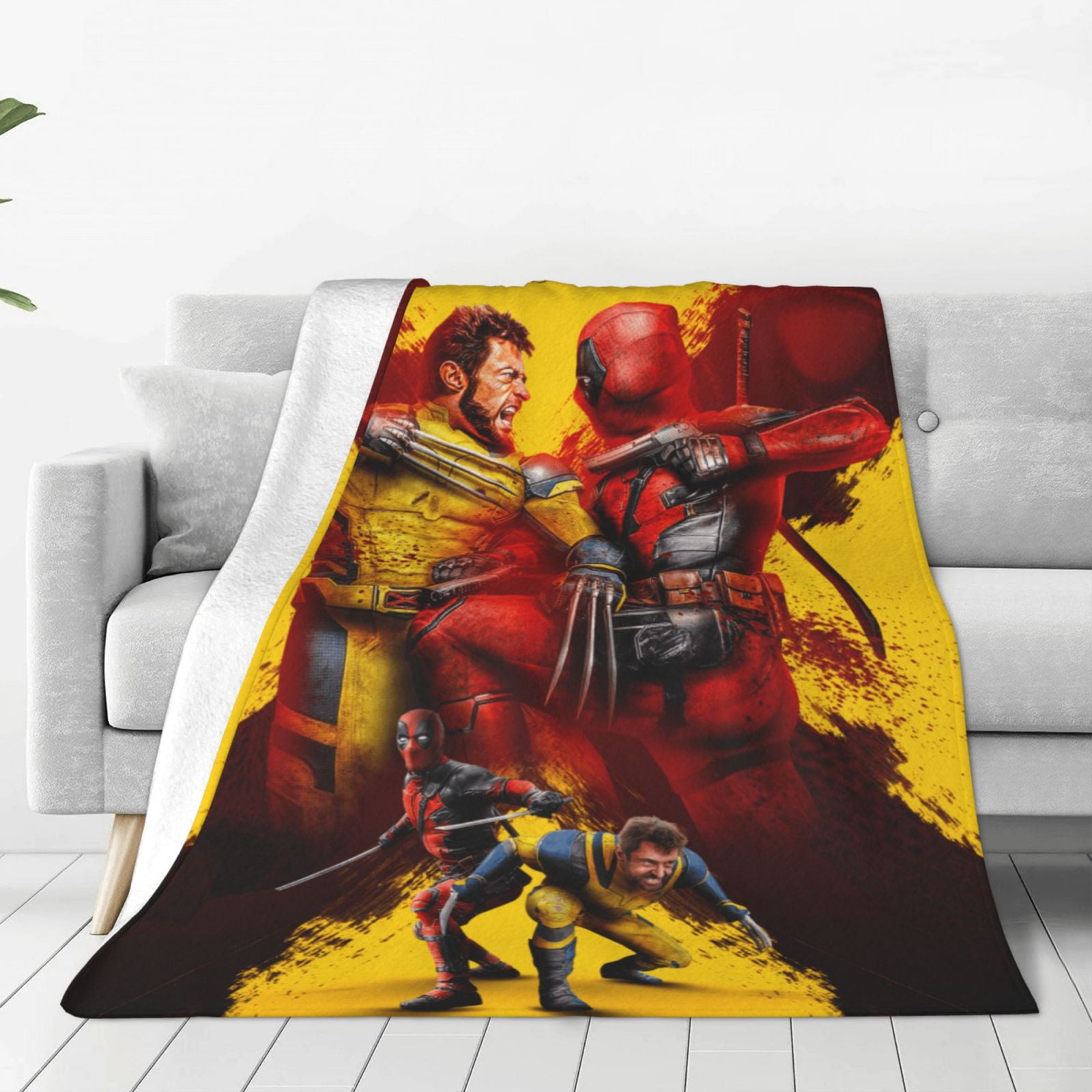 Deadpool And Wolverine Fleece Blanket Throw Soft Cozy Plush Blanket For ...