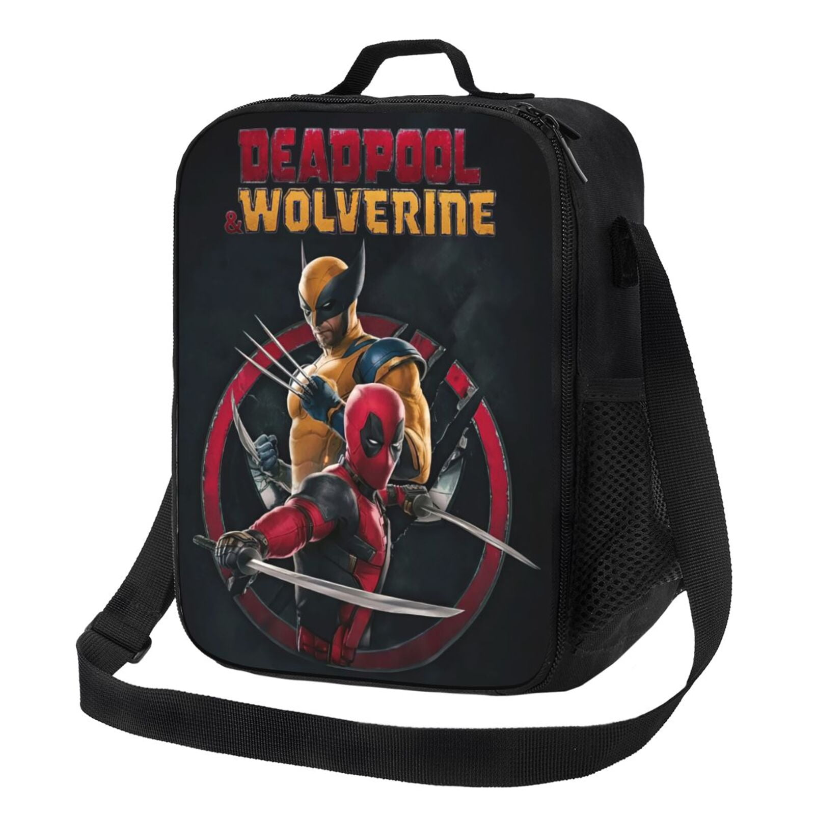Deadpool And Wolverine Lunch Bag Insulated Thermal Boxes with Shoulder ...