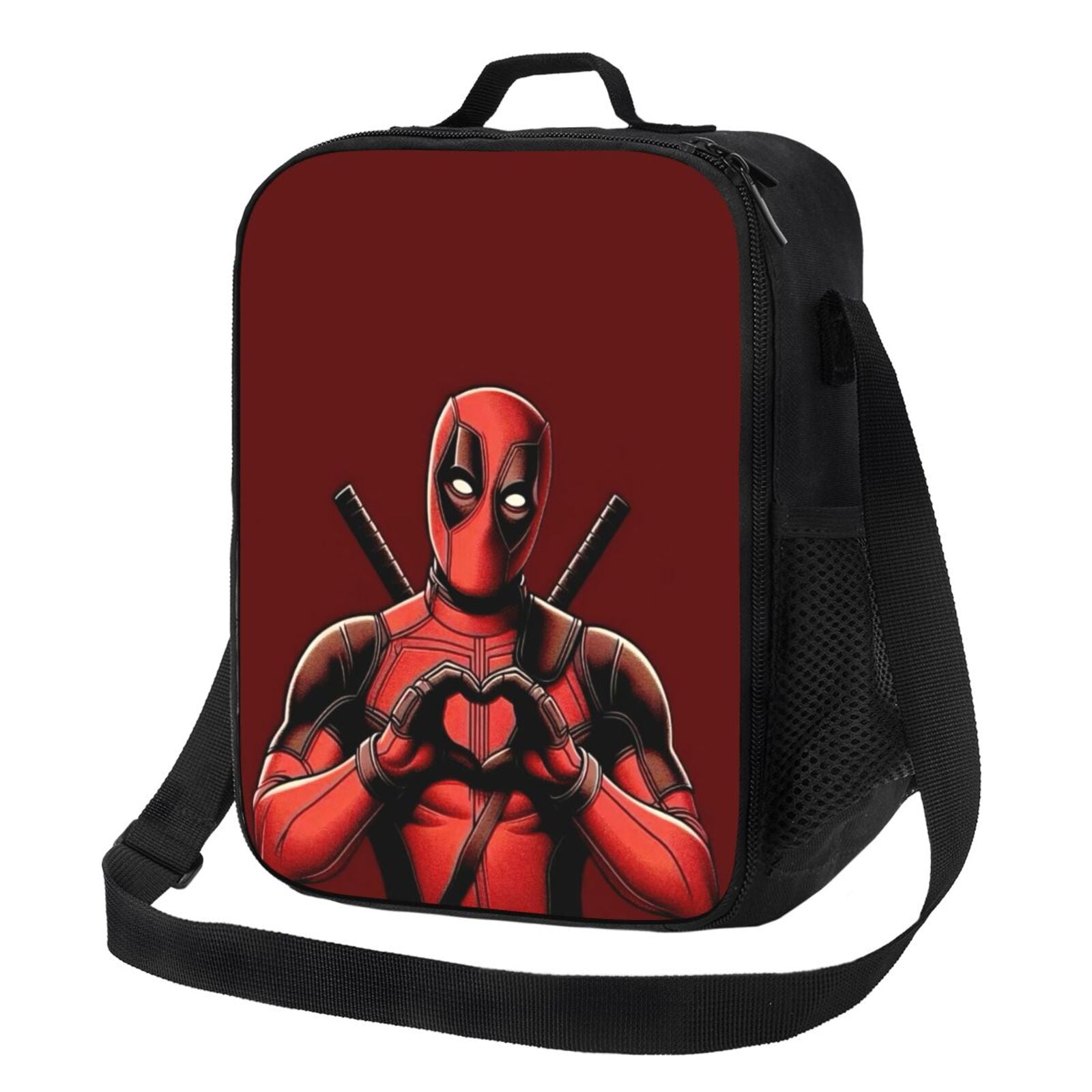 Deadpool And Wolverine Lunch Bag Insulated Thermal Boxes with Shoulder ...