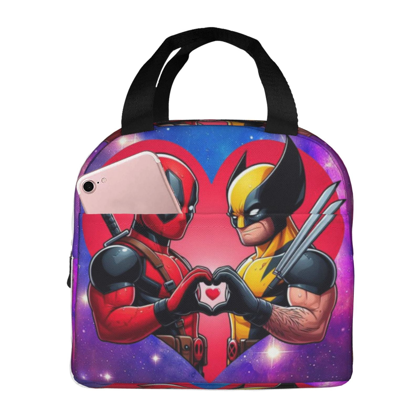 Deadpool And Wolverine Lunch Bag Portable Lunch Box Large Capacity ...