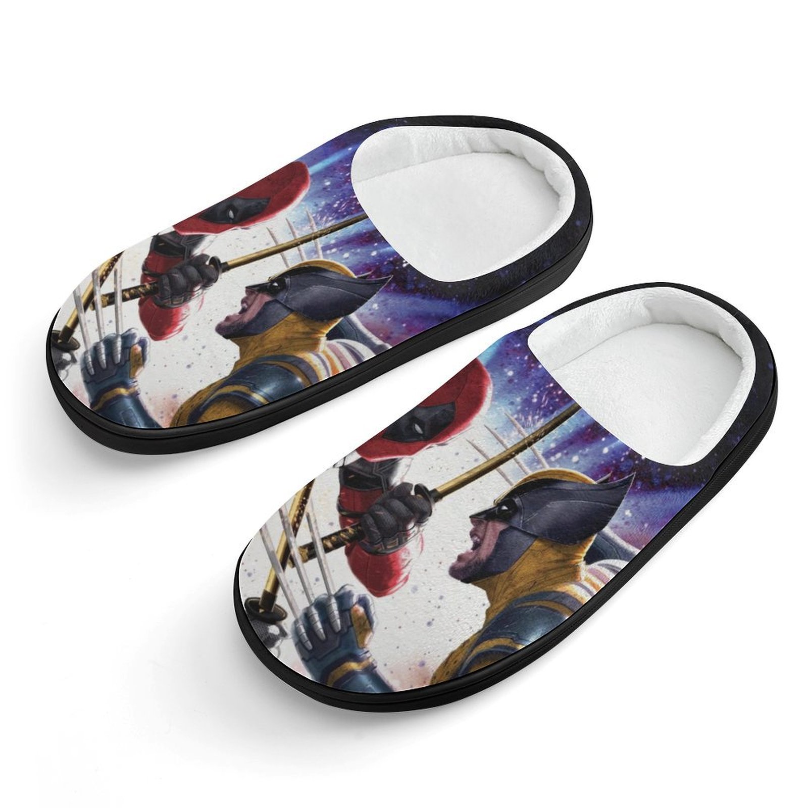 Deadpool And Wolverine Showdown Slippers for Kids Boys Teen,Soft Plush ...