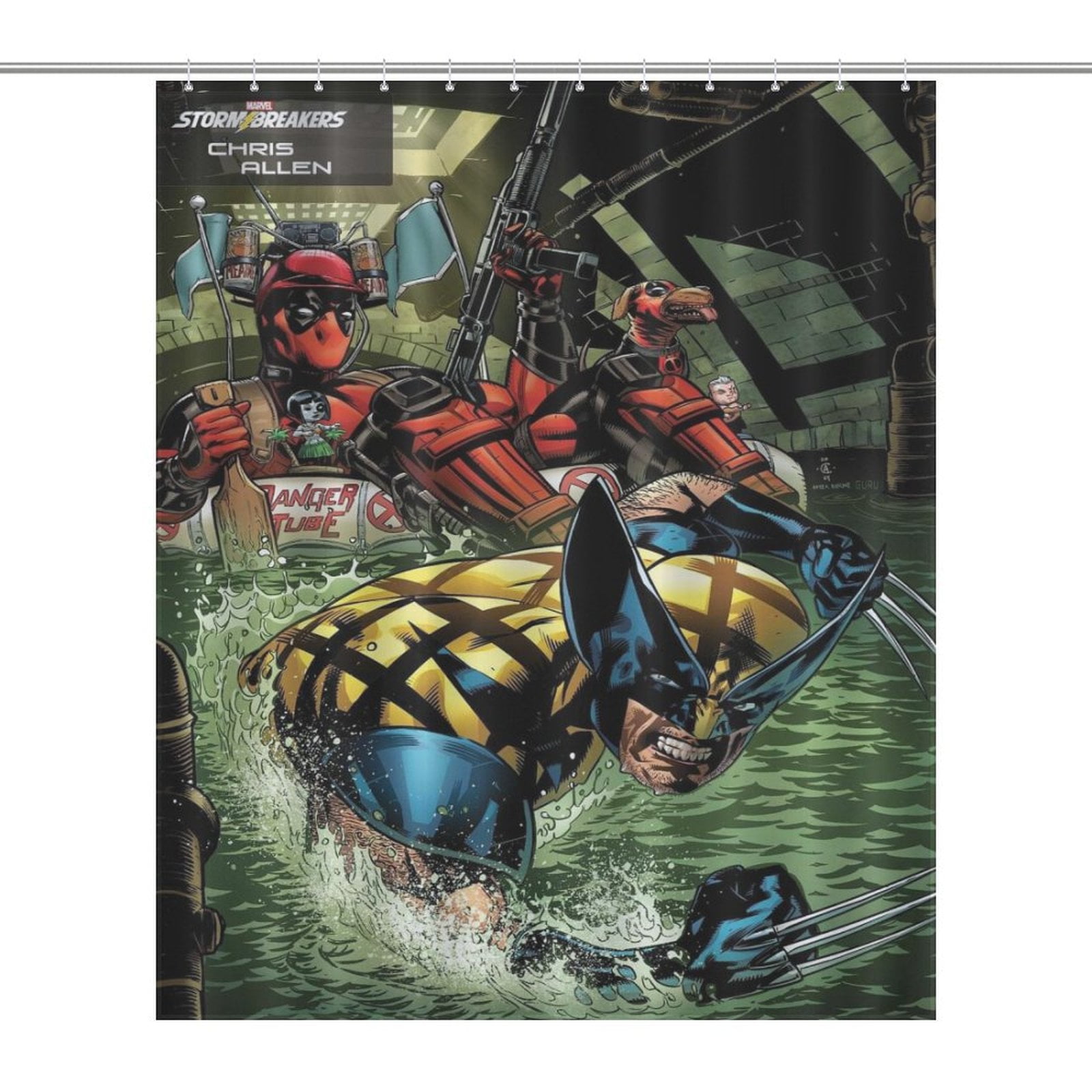 Deadpool And Wolverine Shower Curtain,Shower Curtain Liner,Bath ...