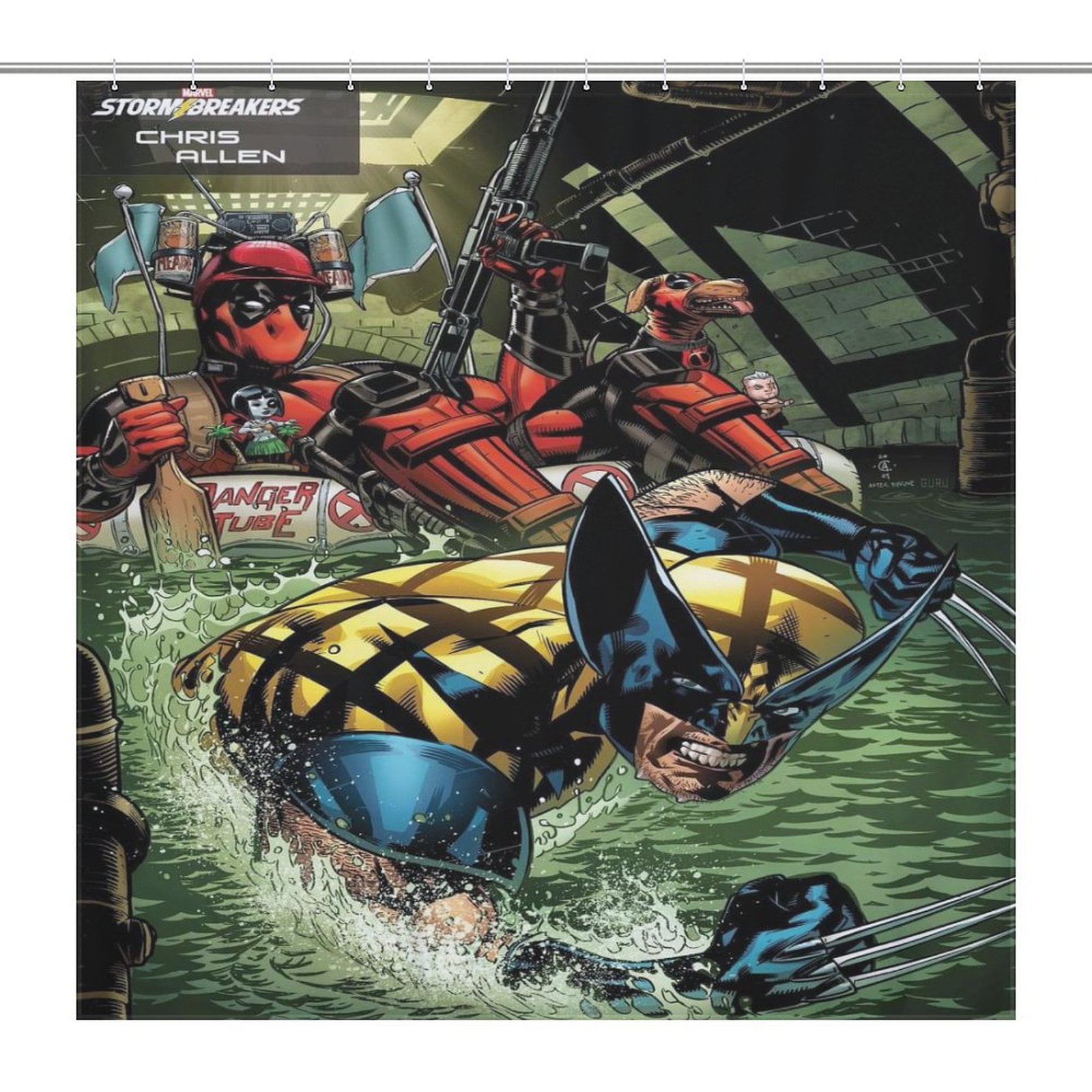 Deadpool And Wolverine Shower Curtain,Shower Curtain Liner,Bath ...