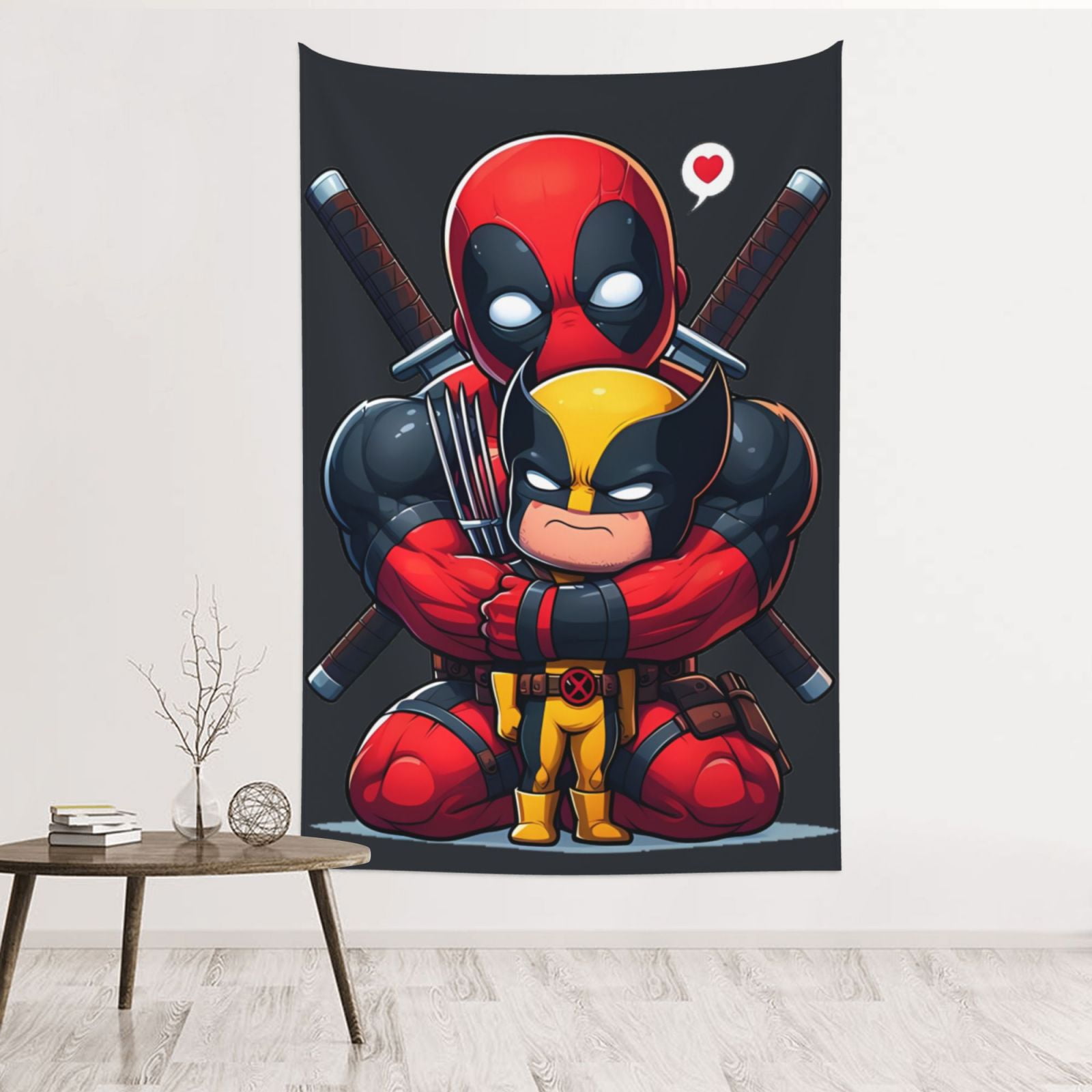 Deadpool And Wolverine Tapestry Funny Wall Hanging Wall Décor for Dorm ...
