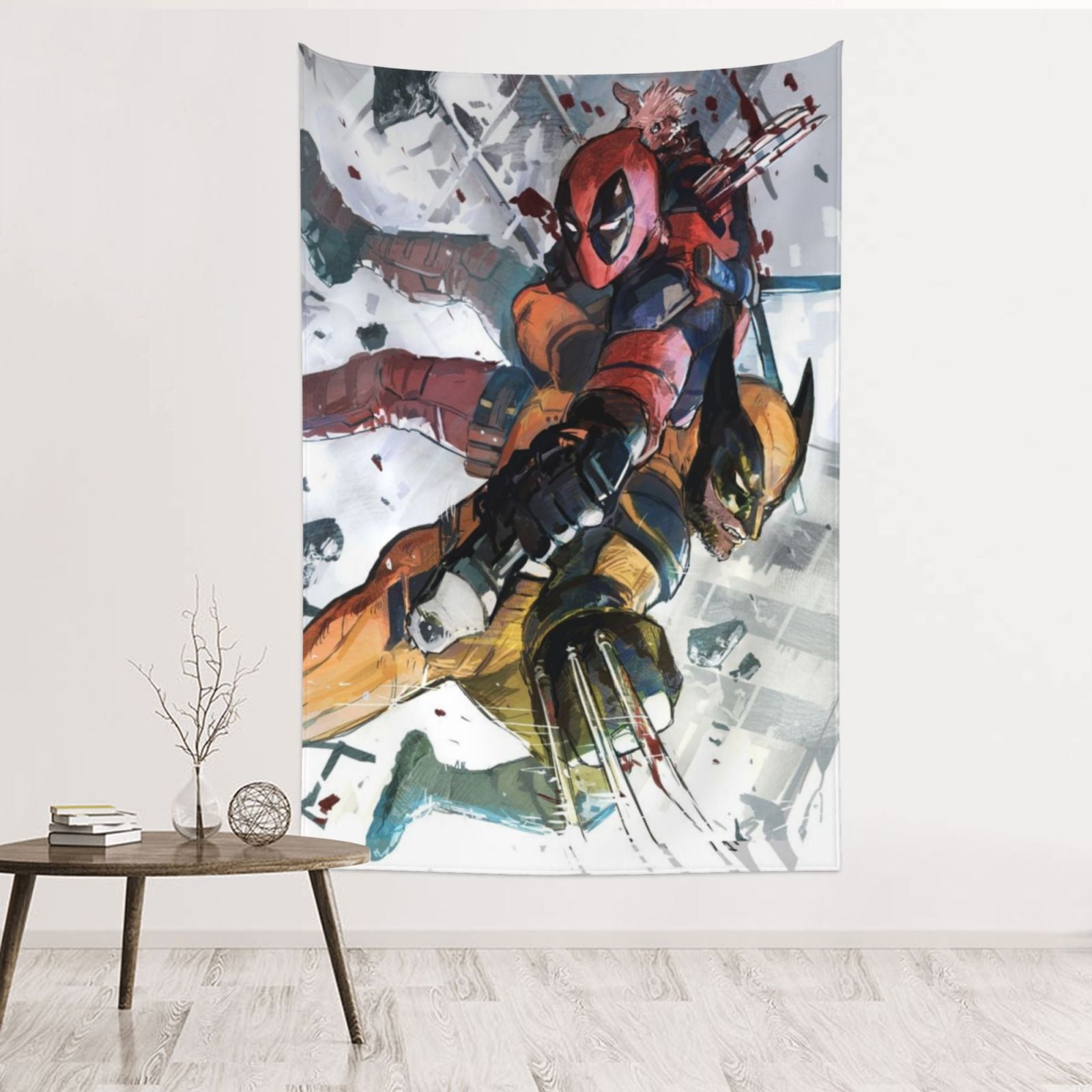Deadpool And Wolverine Tapestry Funny Wall Hanging Wall Décor for Dorm ...