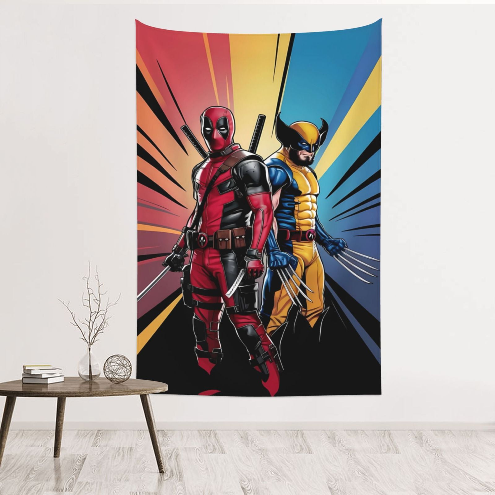 Deadpool And Wolverine Tapestry Room Decor Pictures Artwork Decorations ...