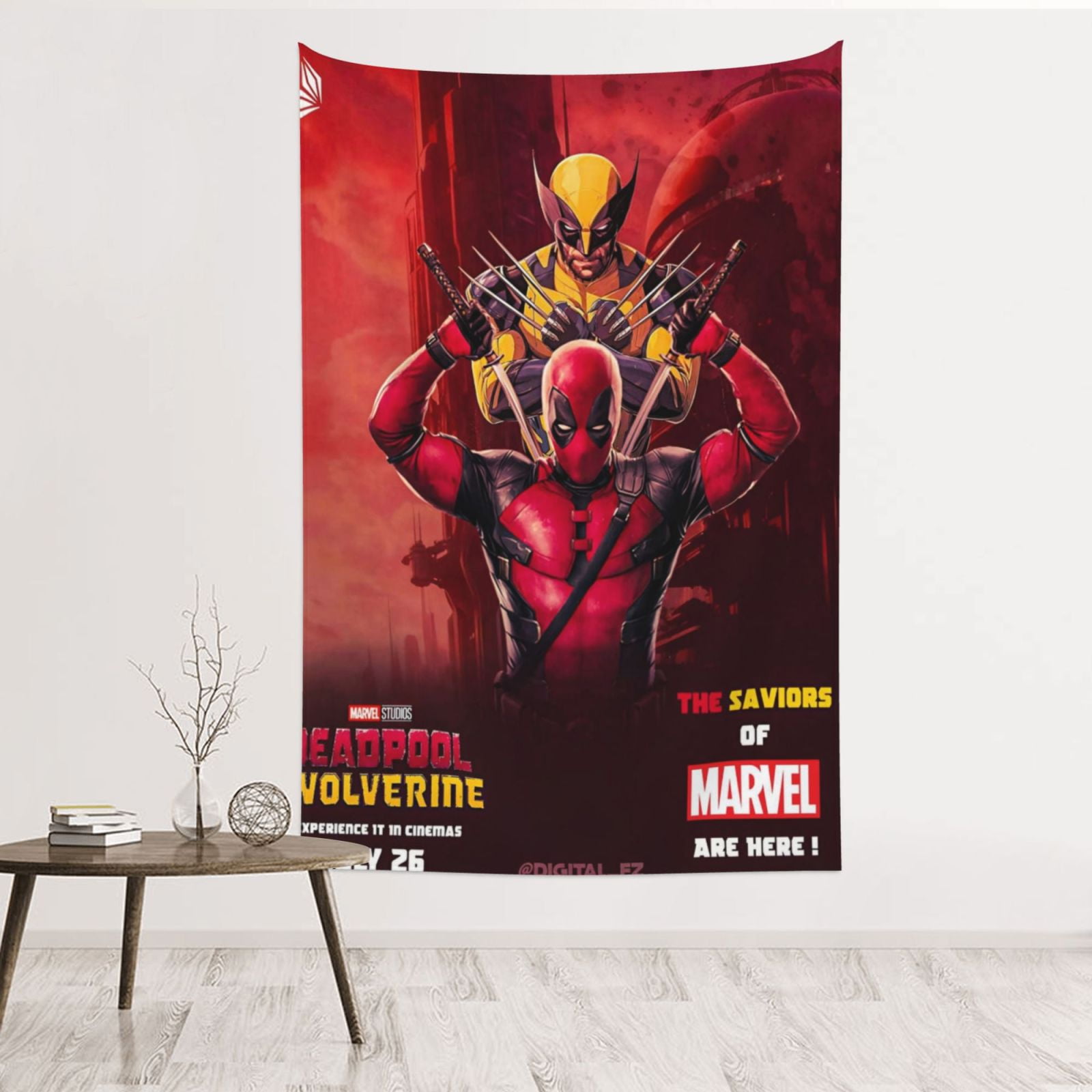 Deadpool And Wolverine Tapestry Room Decor Pictures Artwork Decorations ...