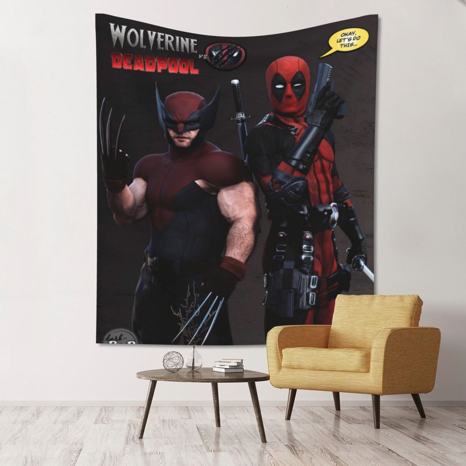 Deadpool And Wolverine Tapestry Room Decor Pictures Artwork Decorations ...