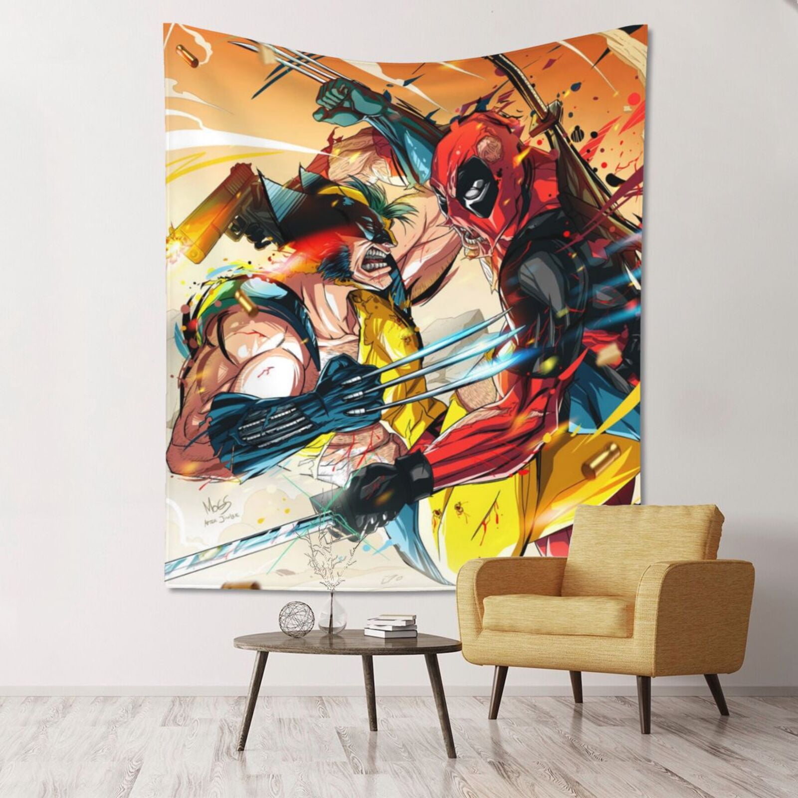 Deadpool And Wolverine Tapestry Room Decor Pictures Artwork Decorations ...
