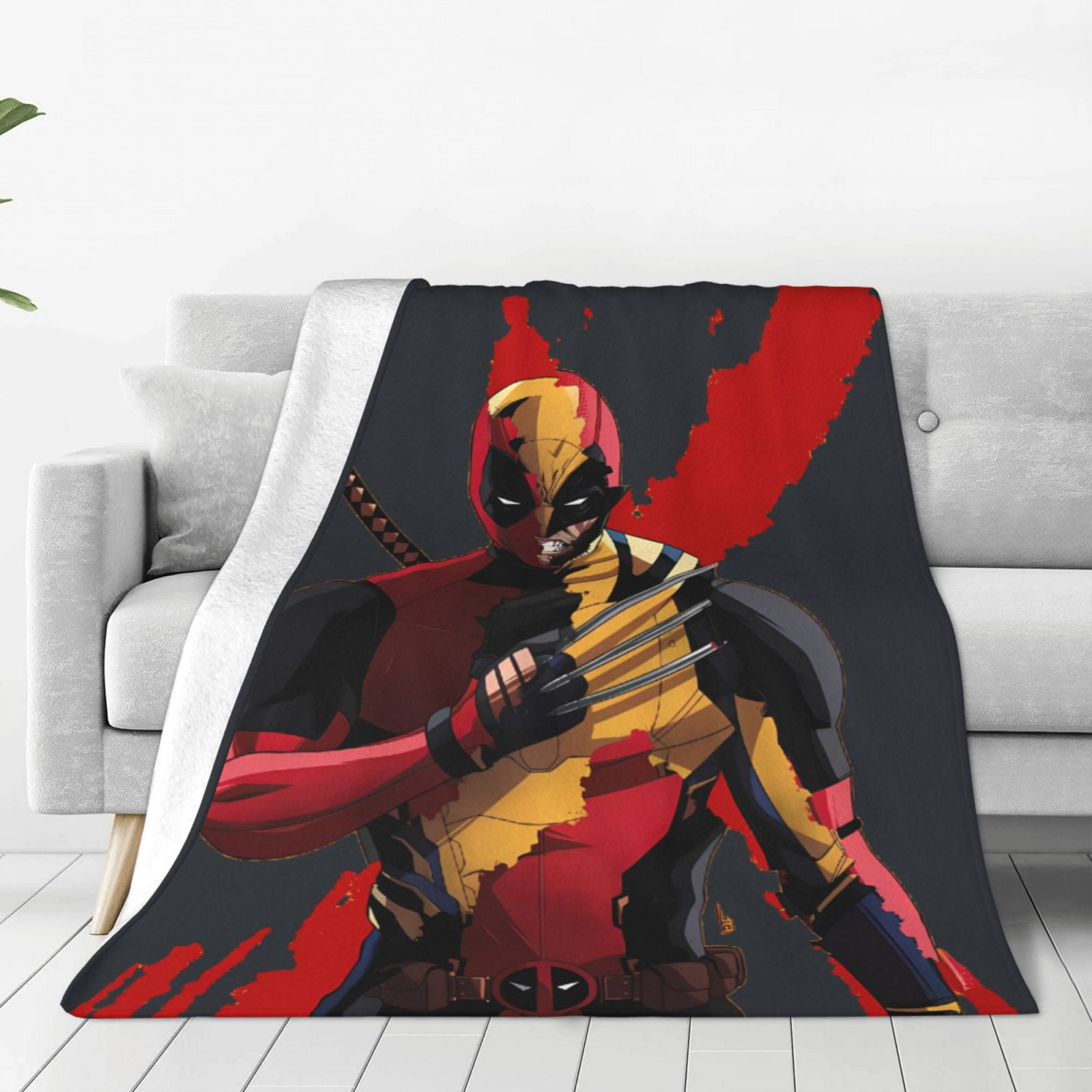 Deadpool And Wolverine Throw Blanket - Fuzzy Blanket Super Soft ...