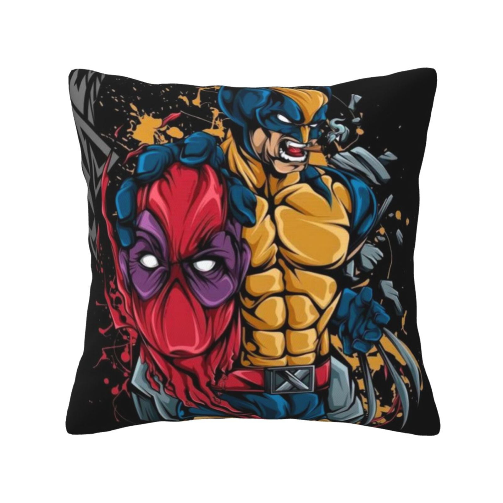 Deadpool And Wolverine Throw Pillow Case Cushion Cover Decorative ...