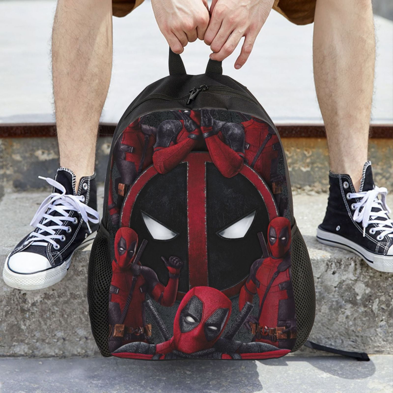 Deadpool Anime Backpack Travel Bag 3d Printing Casual Daypack ...
