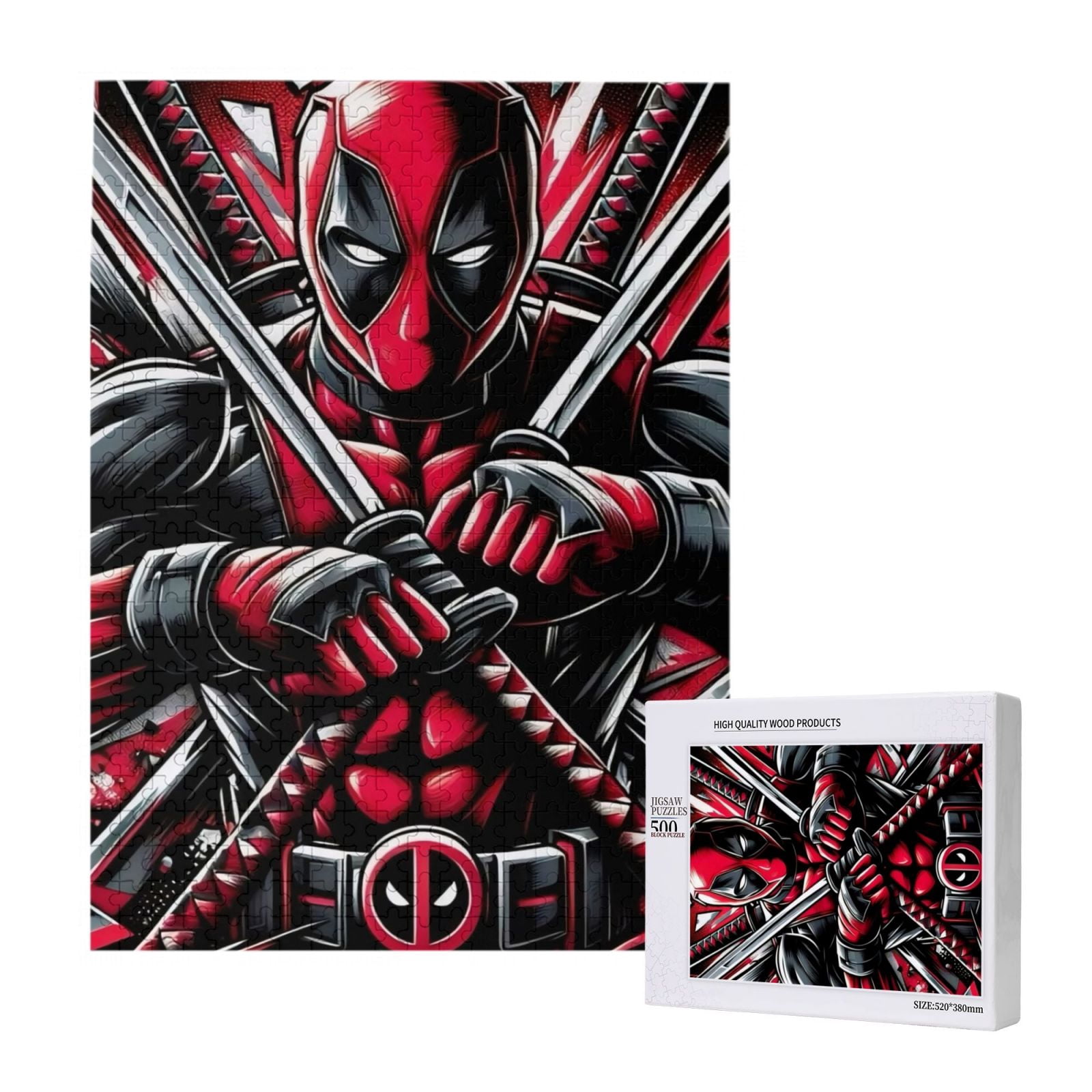 Deadpool Anime Puzzles Boys Girls Teens 300/500/1000 Piece Wooden ...