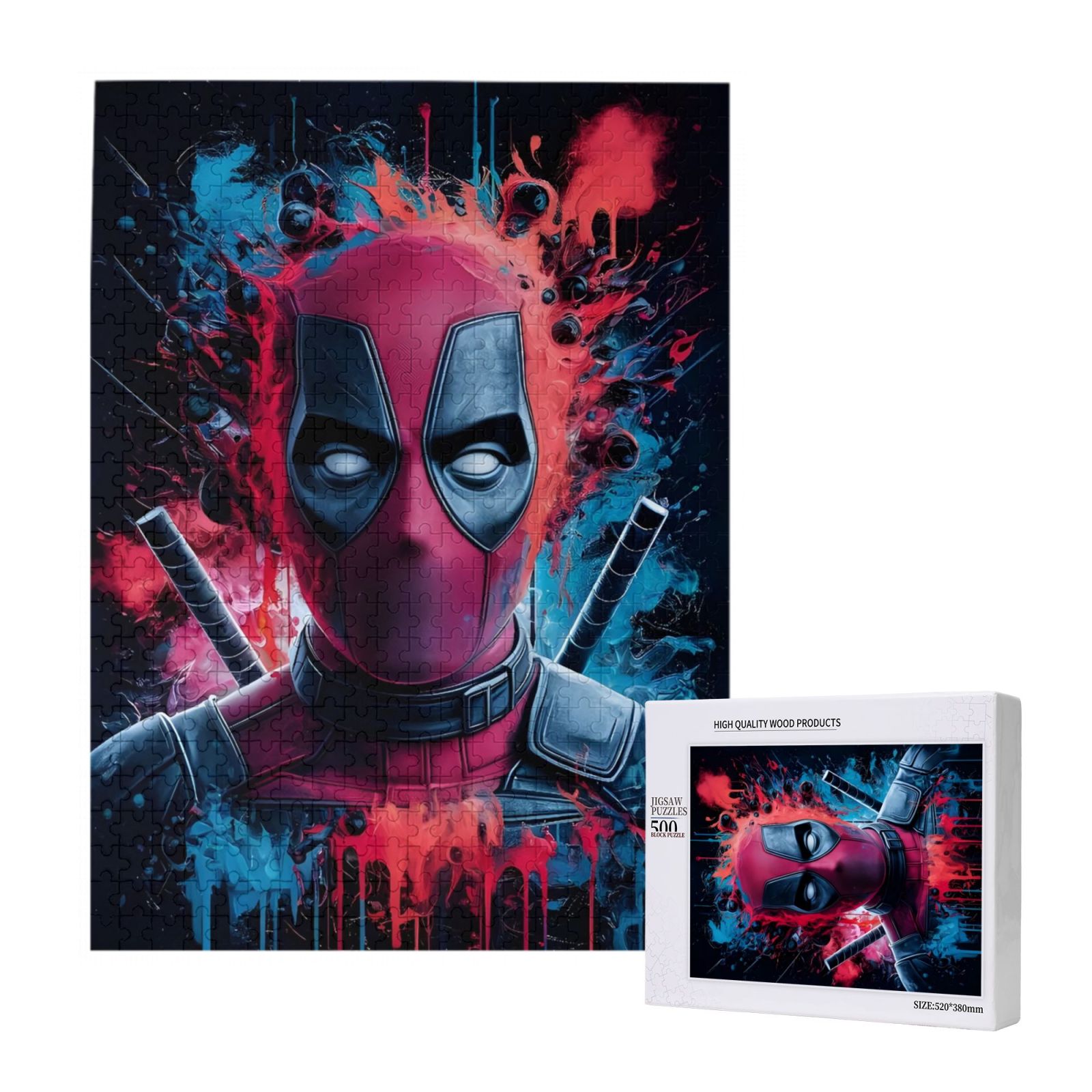 Deadpool Anime Puzzles Boys Girls Teens 300/500/1000 Piece Wooden ...