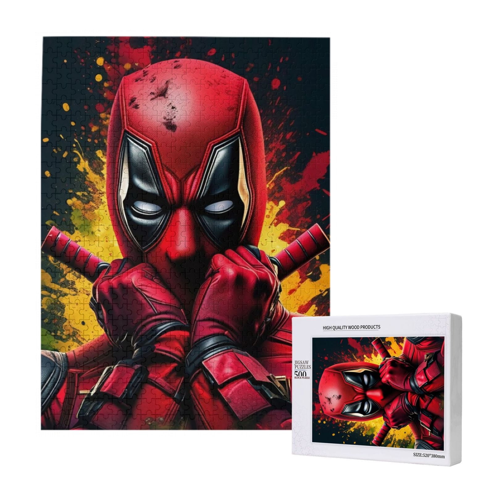 Deadpool Anime Puzzles Boys Girls Teens 300/500/1000 Piece Wooden ...