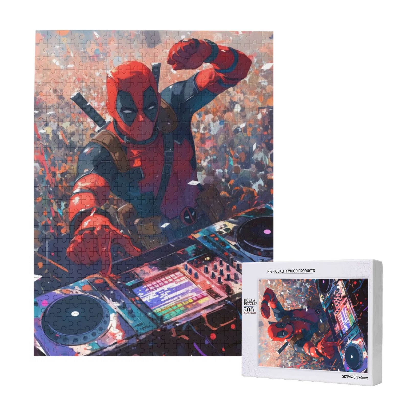Deadpool Anime Puzzles Boys Girls Teens 300/500/1000 Piece Wooden ...