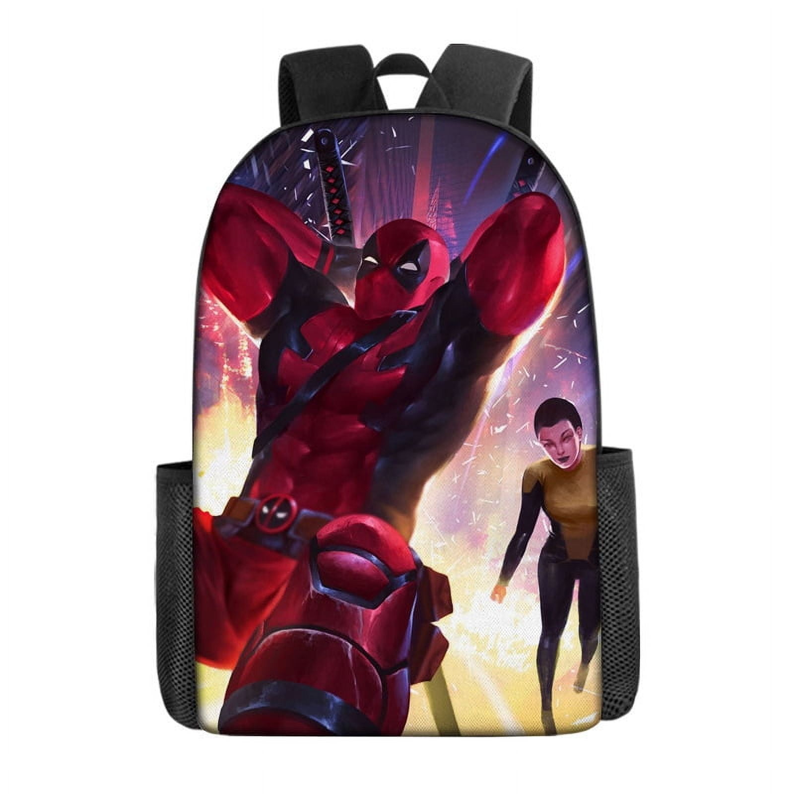 Deadpool Anime Travel Backpack for Teens/Womens/Mens/ Casual Daypack ...