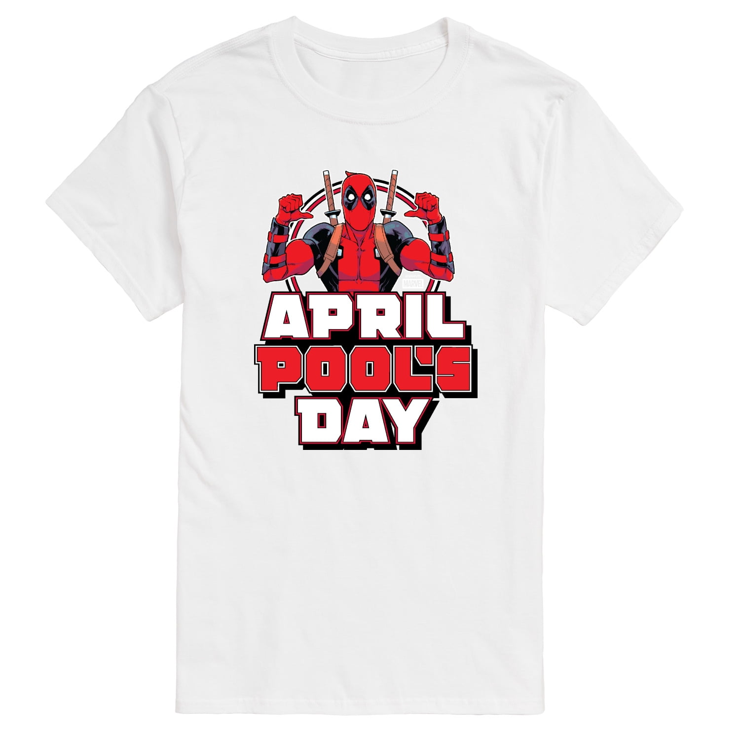 Deadpool - April Pool's Day - Men's Short Sleeve Graphic T-Shirt ...
