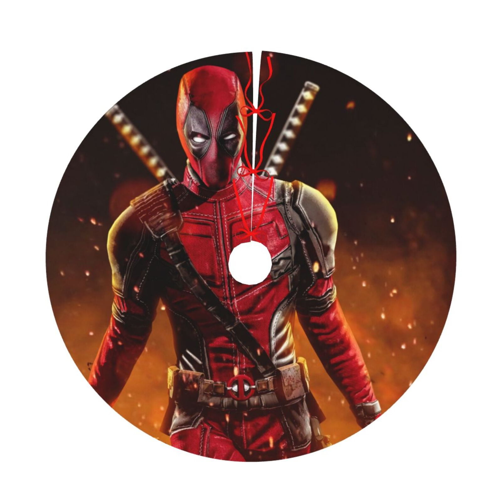 Deadpool Art Christmas Tree Skirt 36 Inch Xmas Tree Skirts Mat for ...