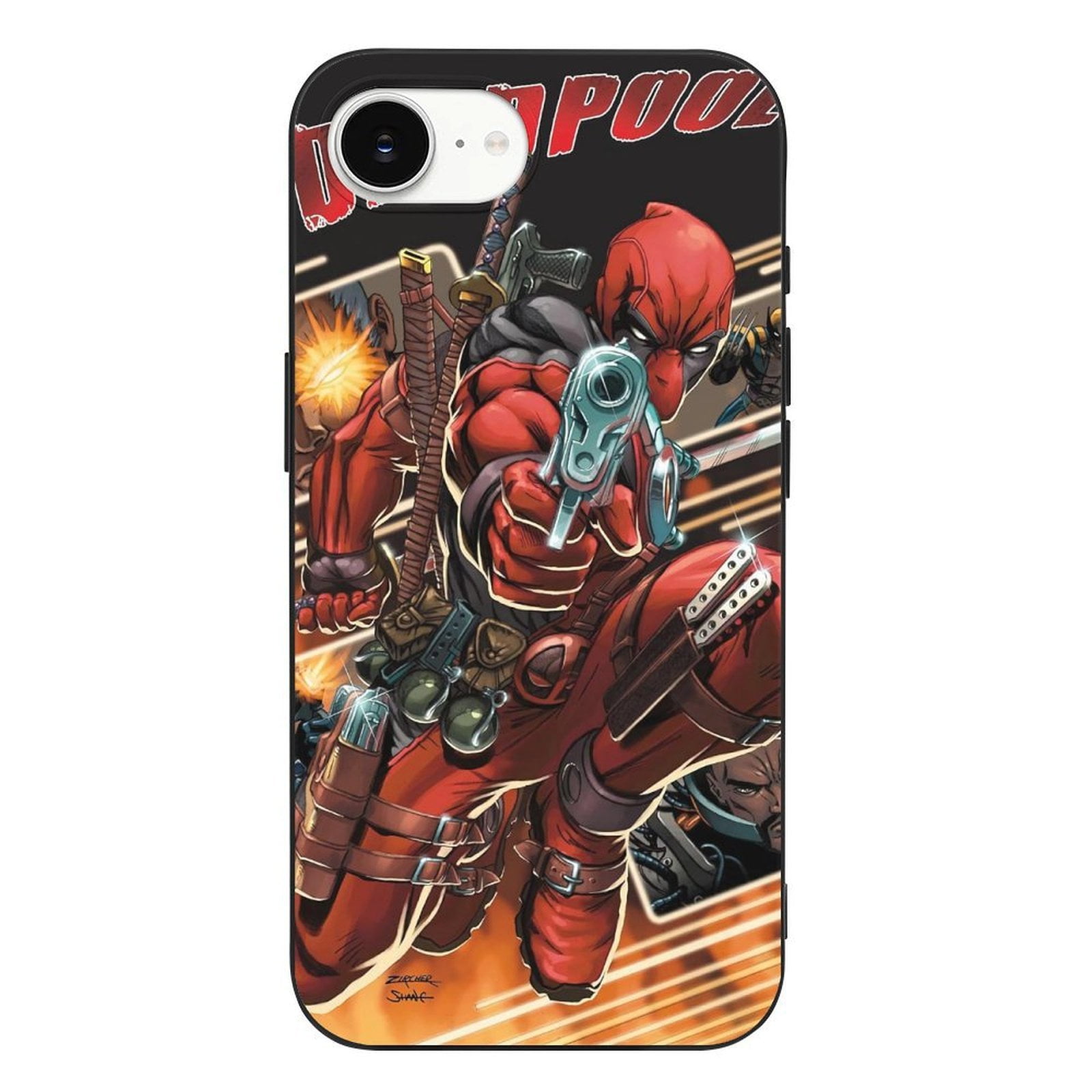 Deadpool-Attack Compatible with iPhone 16 E Case Full Covered Soft Slim ...