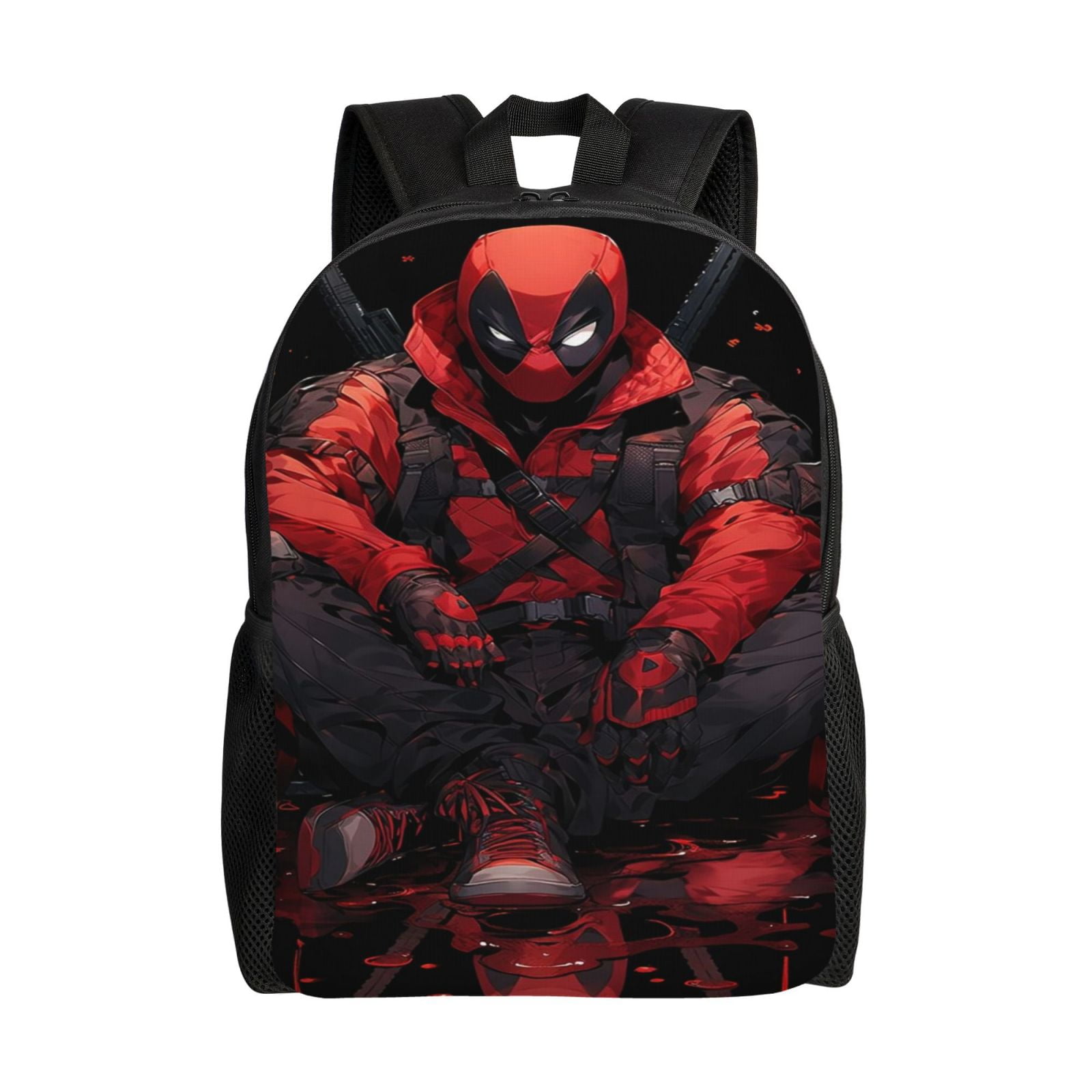 Deadpool Backpack, 3D Printed Cartoon Laptop Bag Bookbag, Lightweight ...