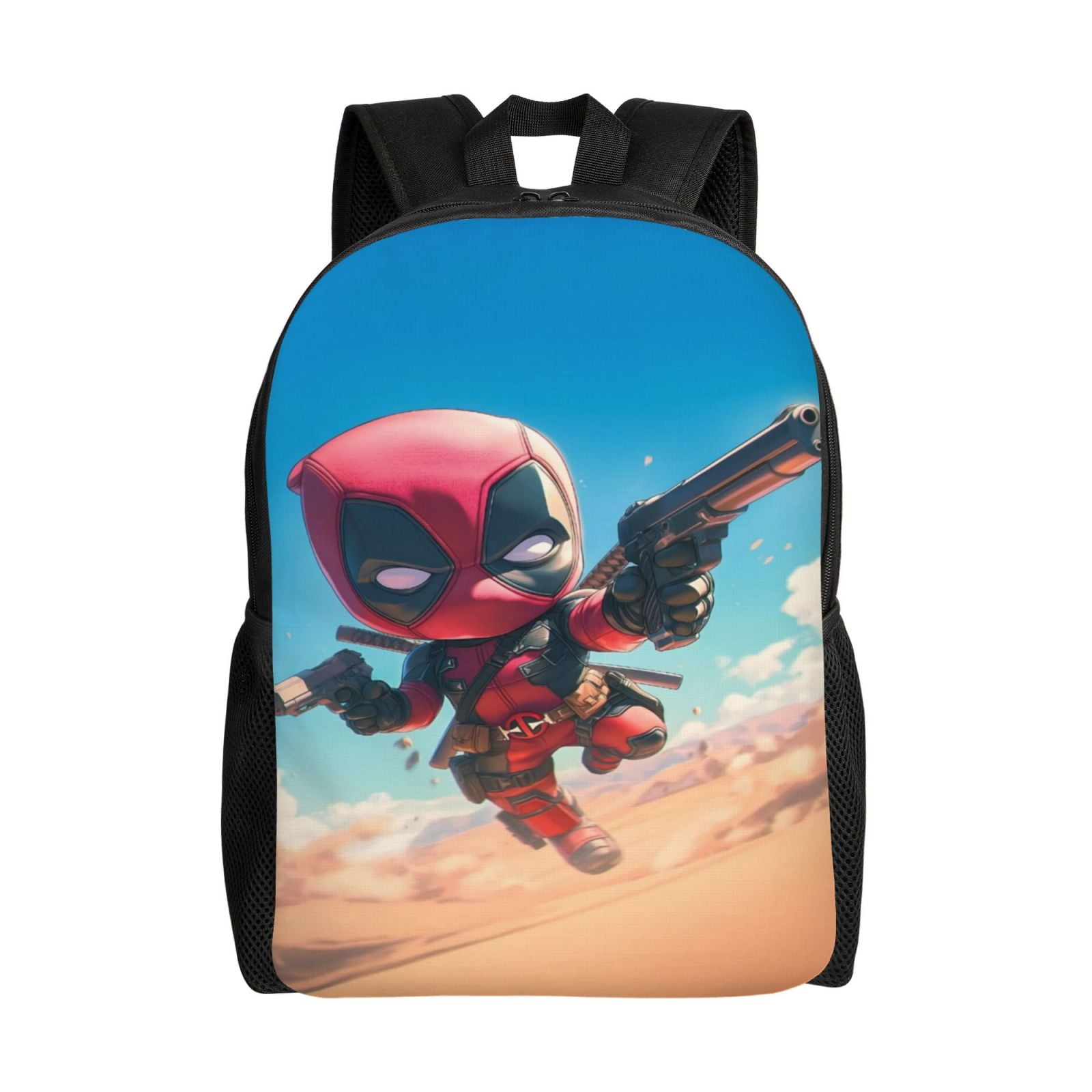Deadpool Backpack, 3D Printed Cartoon Laptop Bag Bookbag, Lightweight ...