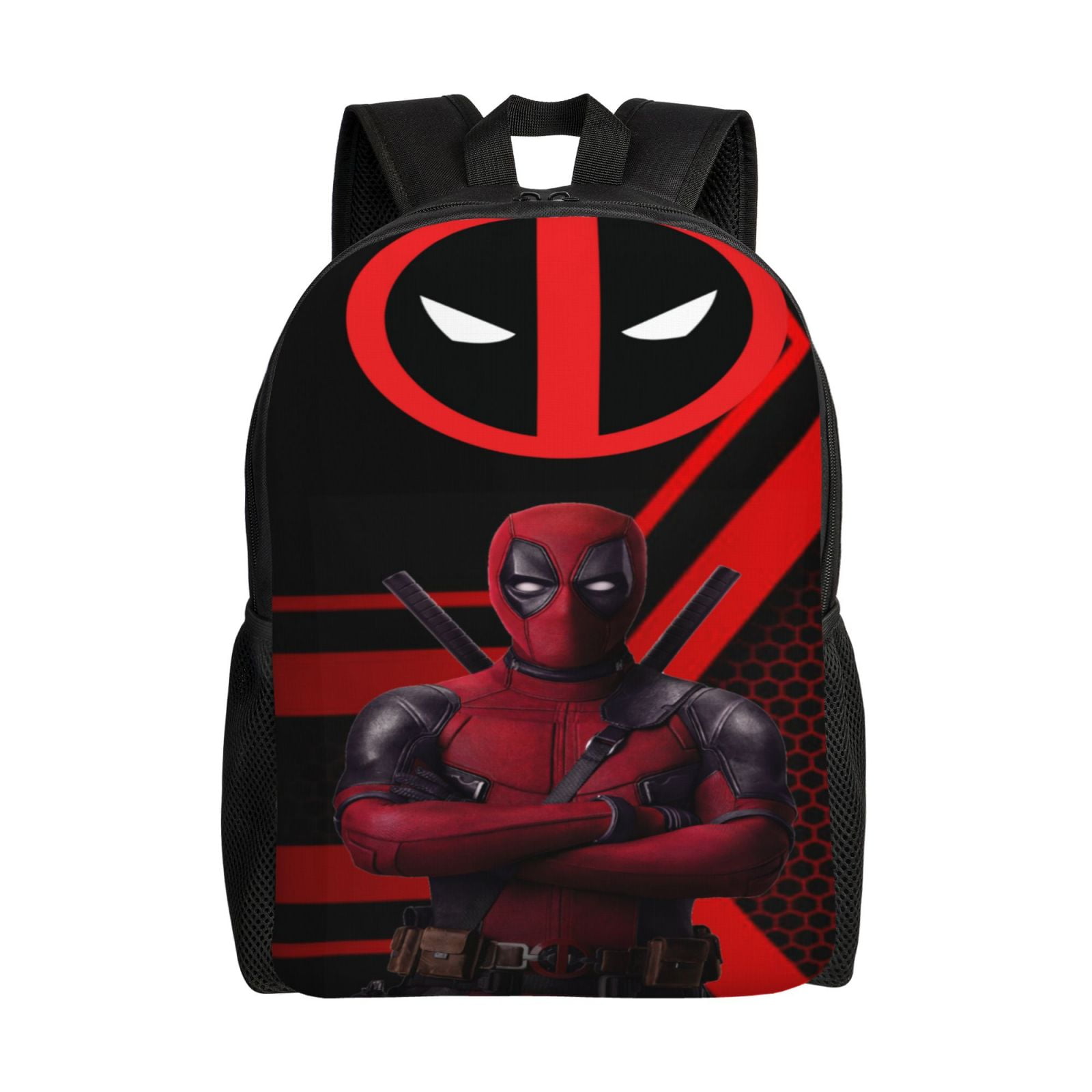 Deadpool Backpack, 3D Printed Cartoon Laptop Bag Bookbag, Lightweight ...