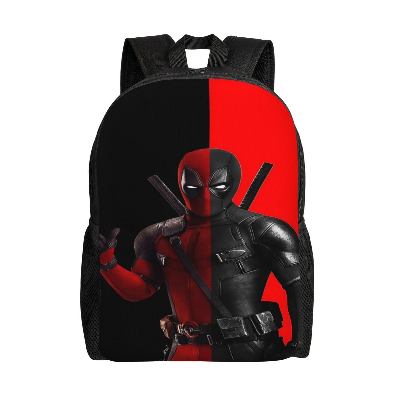 Deadpool Backpack, 3D Printed Cartoon Laptop Bag Bookbag, Lightweight ...
