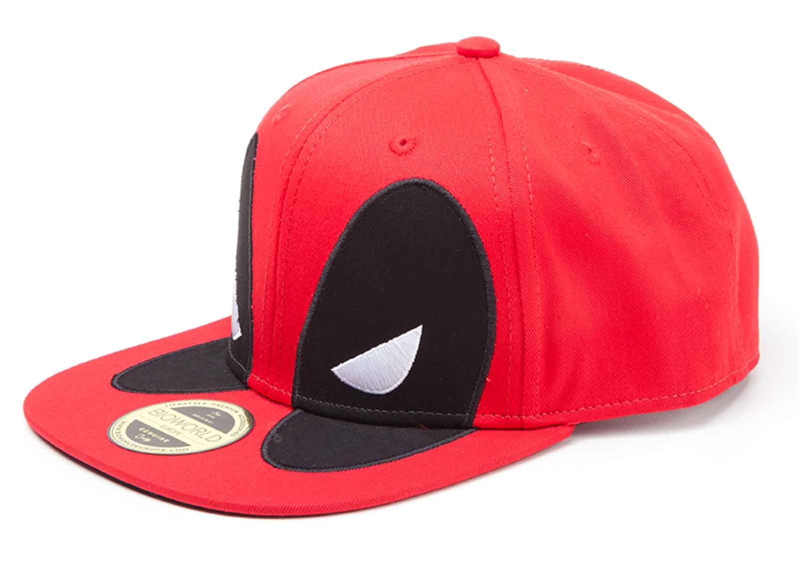 Deadpool Baseball Cap Big Face new Official Marvel Red Snapback ...