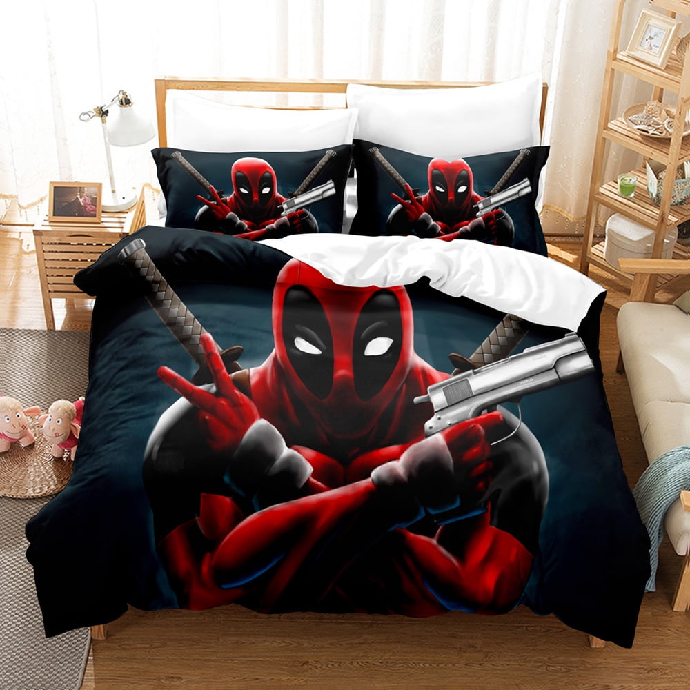 Deadpool Bedding Comforter Cover Set for Girls and boys, Soft ...