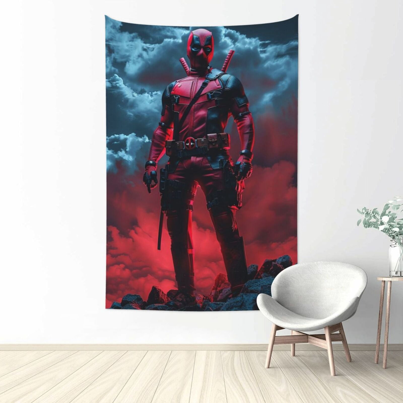 Deadpool Bedroom Tapestry, King Size, Wall Hanging, Wall Decor, College ...