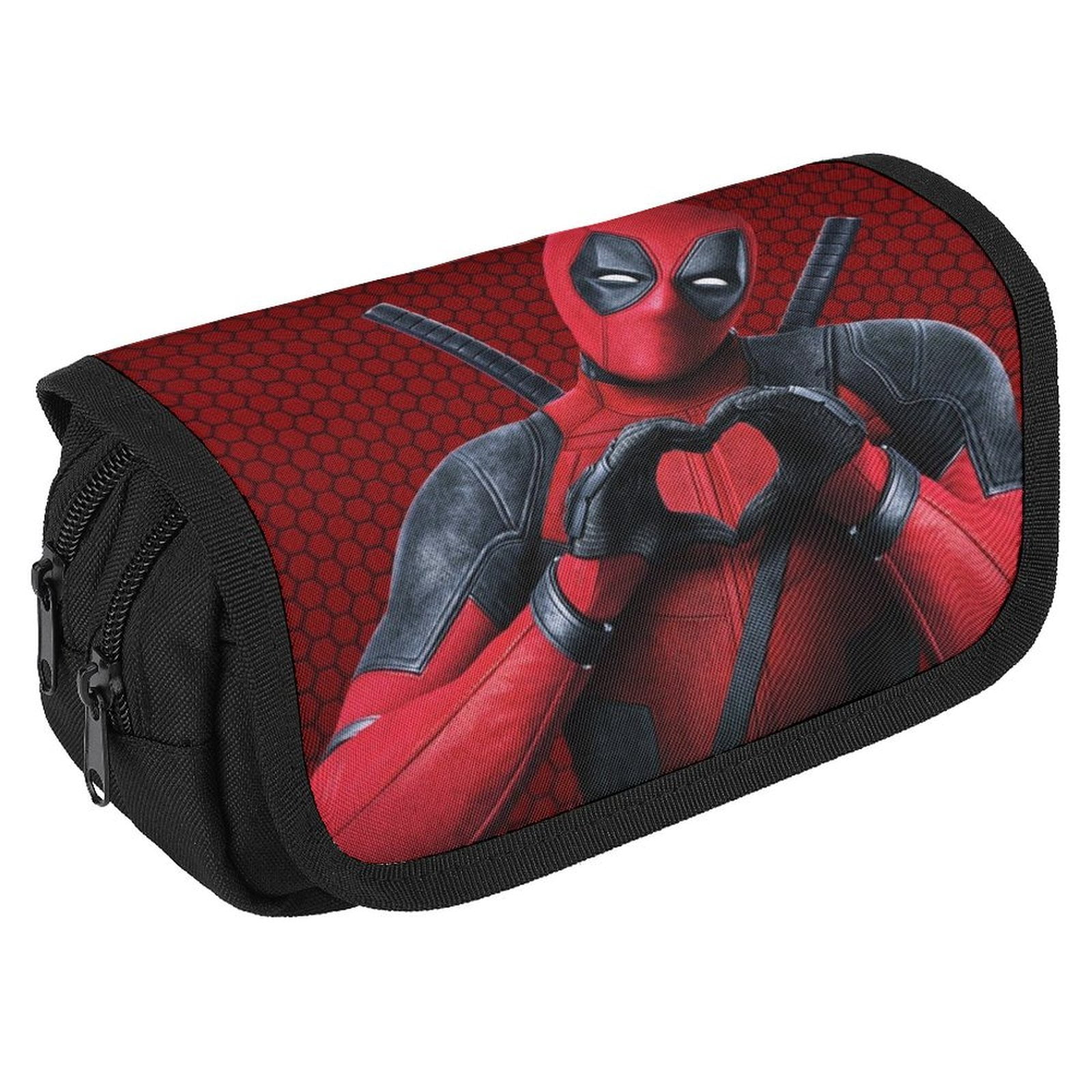 Deadpool Big Capacity Pencil Case Bag with Zipper, Aesthetic Pencil ...