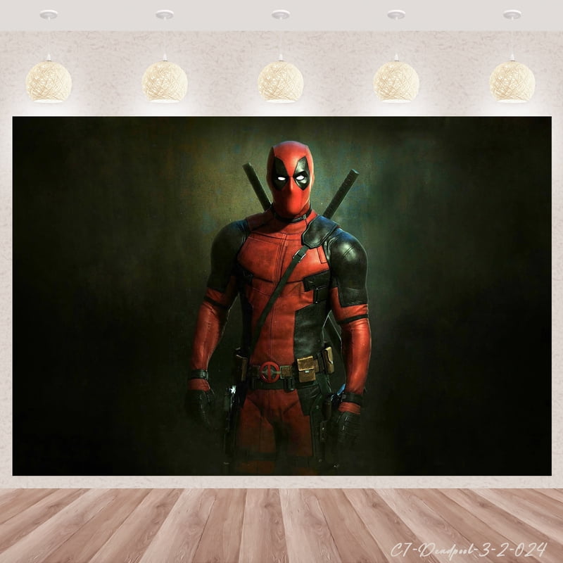 Deadpool Birthday Party Background Supplies Deadpool Baby Shower ...