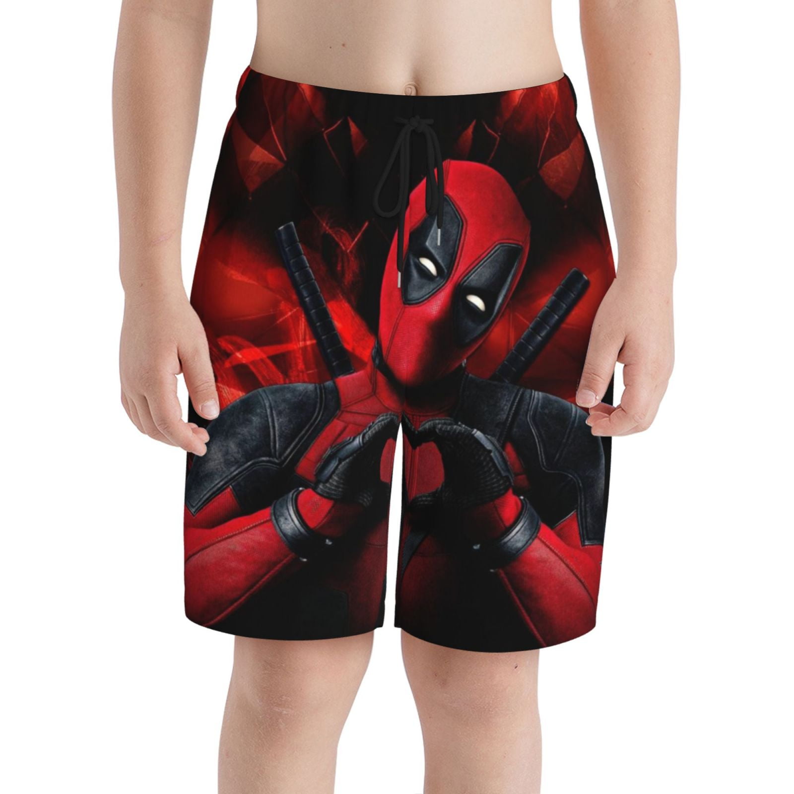 Deadpool Boy'S Swim Trunks Quick Dry Board Shorts Kids Beach Swim ...