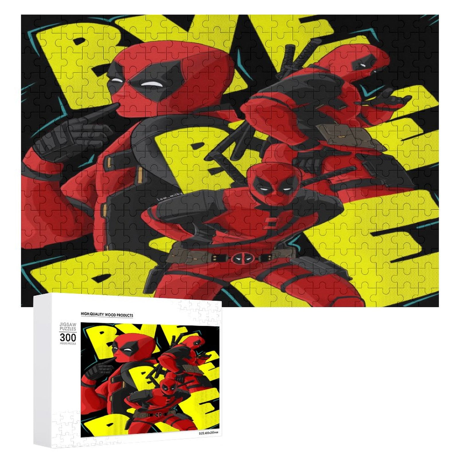 Deadpool Bye Bye Bye Puzzles for Kids Ages 4-8 Year Old,Puzzles,300 ...