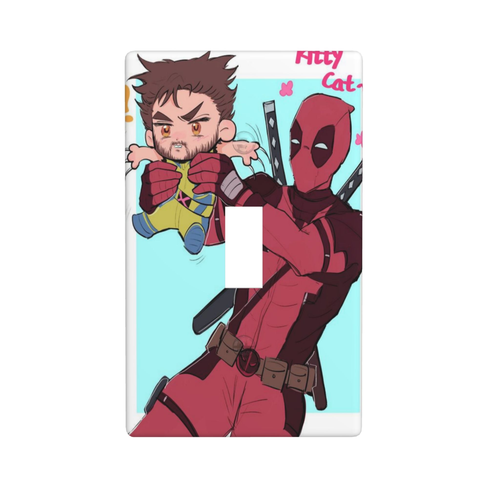 Deadpool Cartoon-Inspired Toggle Switch Decorative Wall Plate: The ...