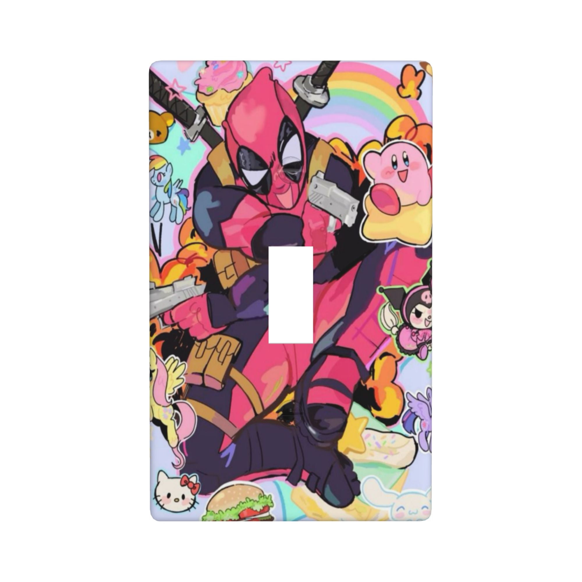 Deadpool Cartoon-Inspired Toggle Switch Decorative Wall Plate: The ...